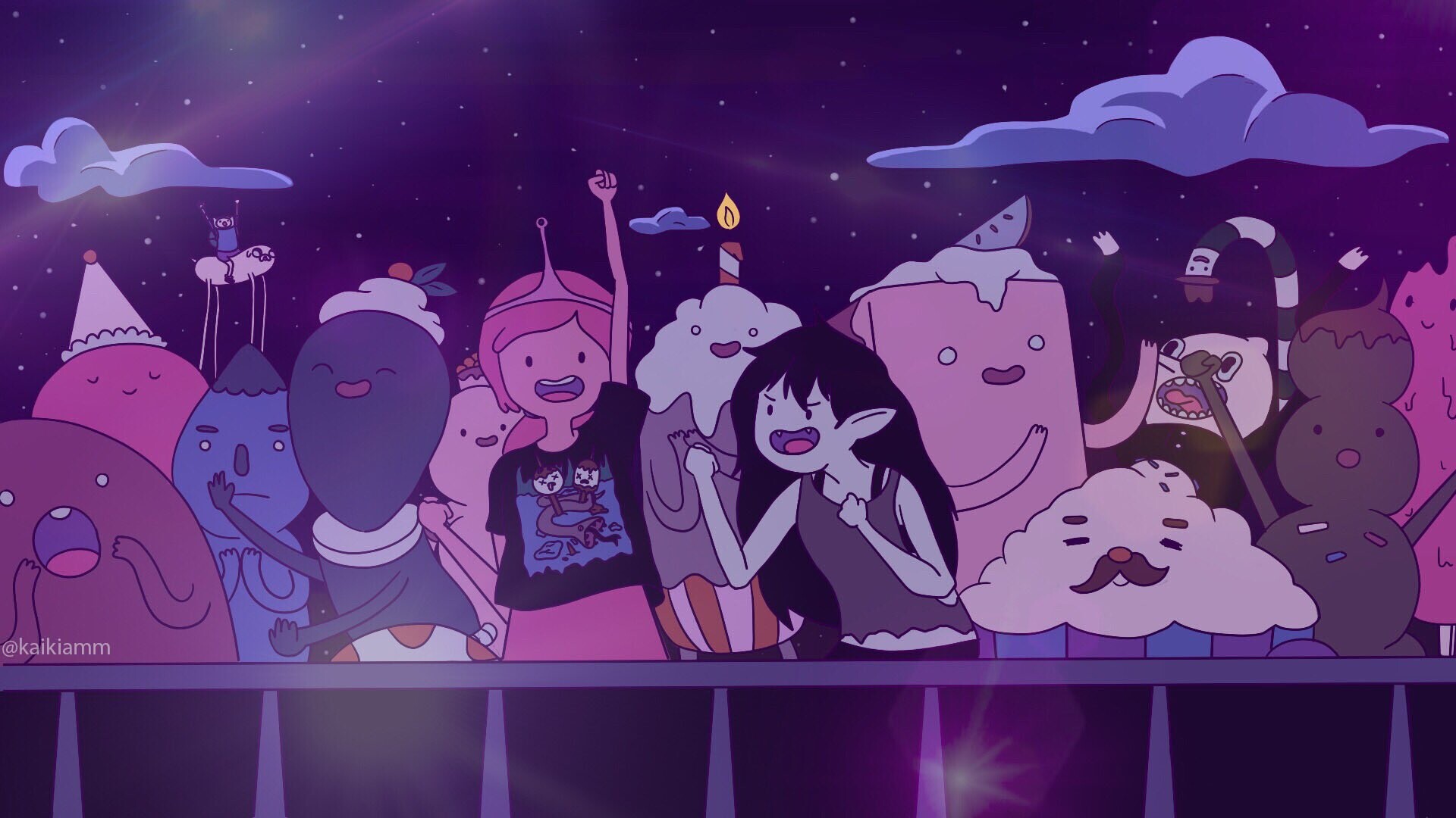 ArtStation - Adventure time characters in a rock concert