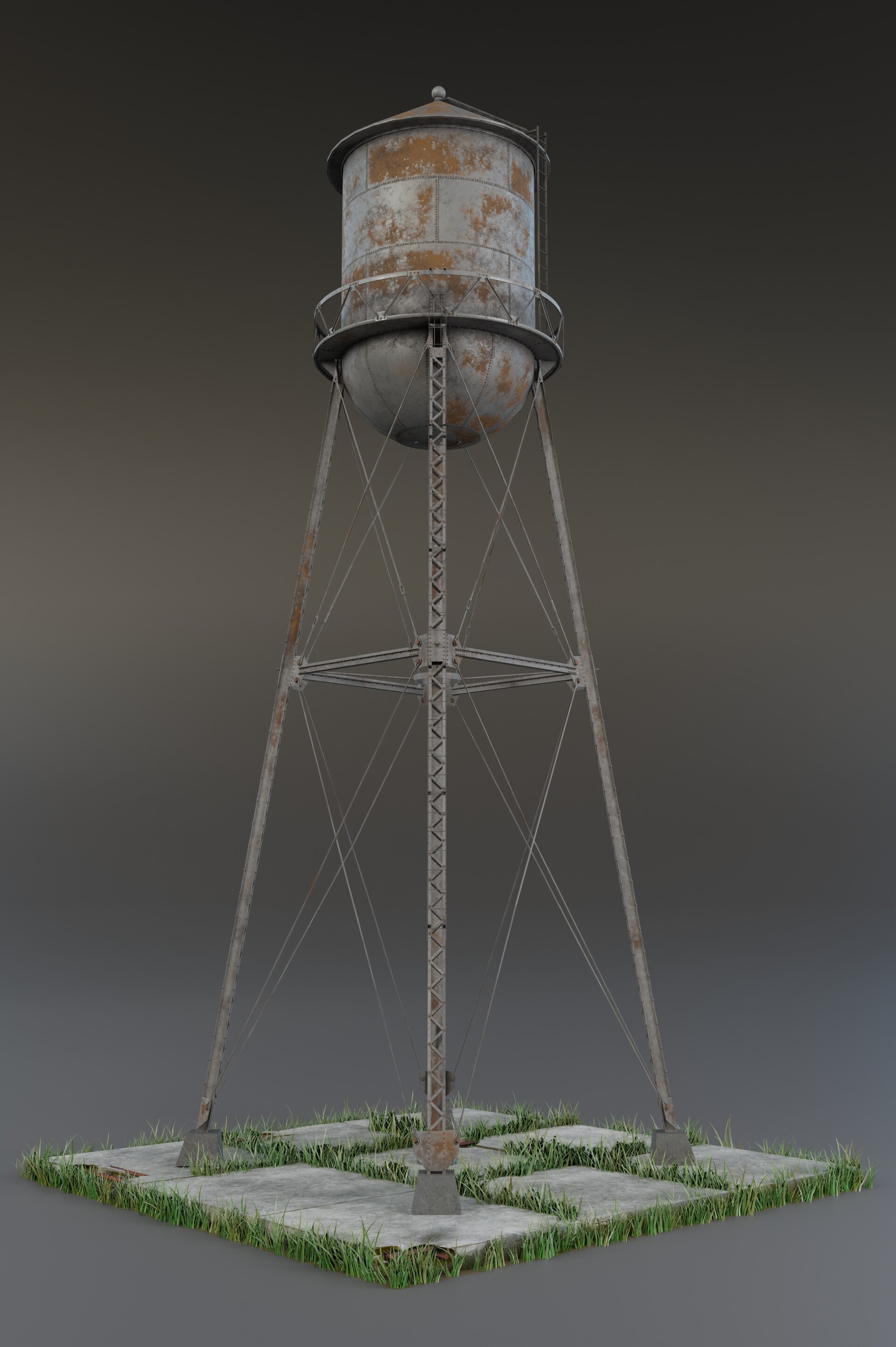 ArtStation - Abandoned Water Tower