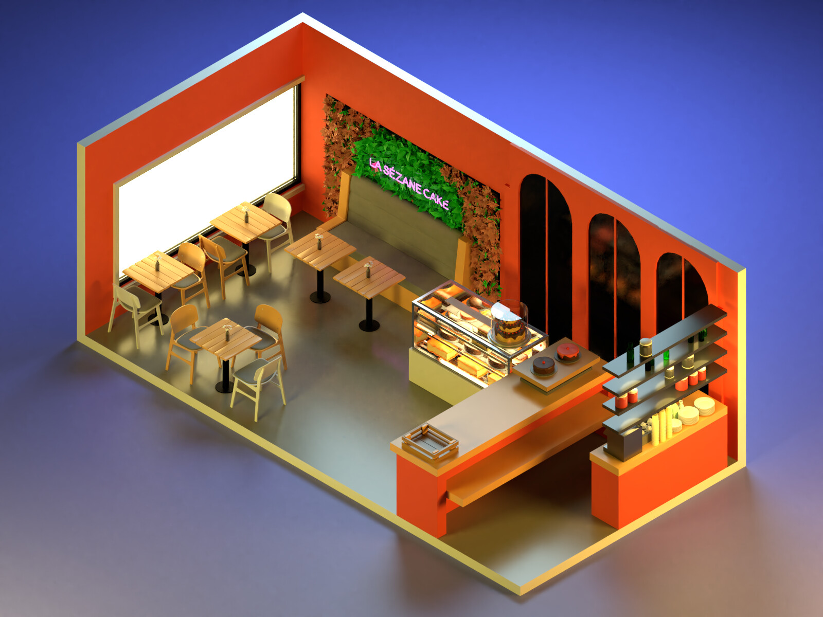 ArtStation - Cake shop concept