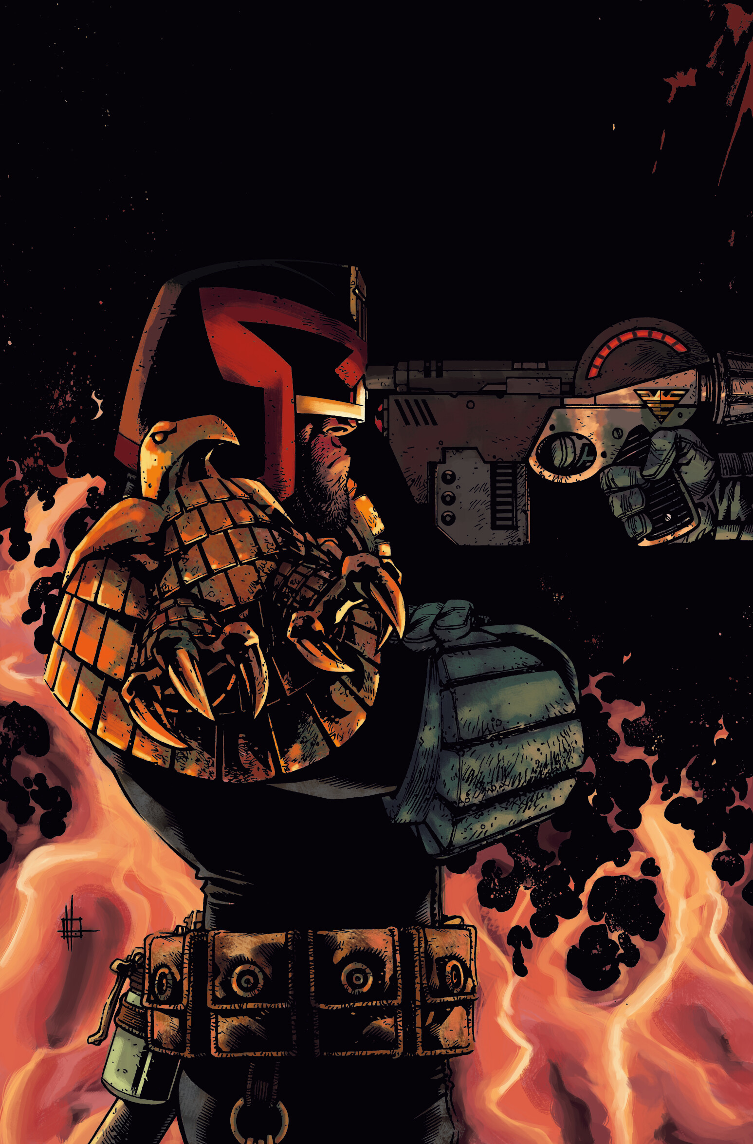 ArtStation - Judge Dredd cover