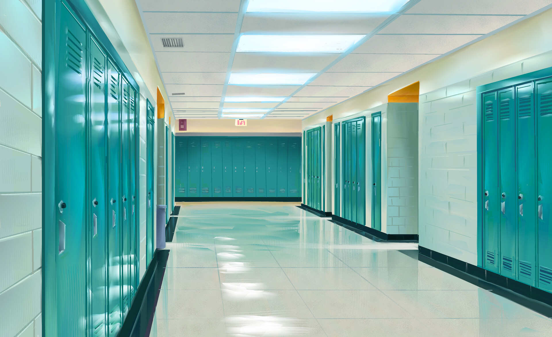 ArtStation - Hallway Lockers