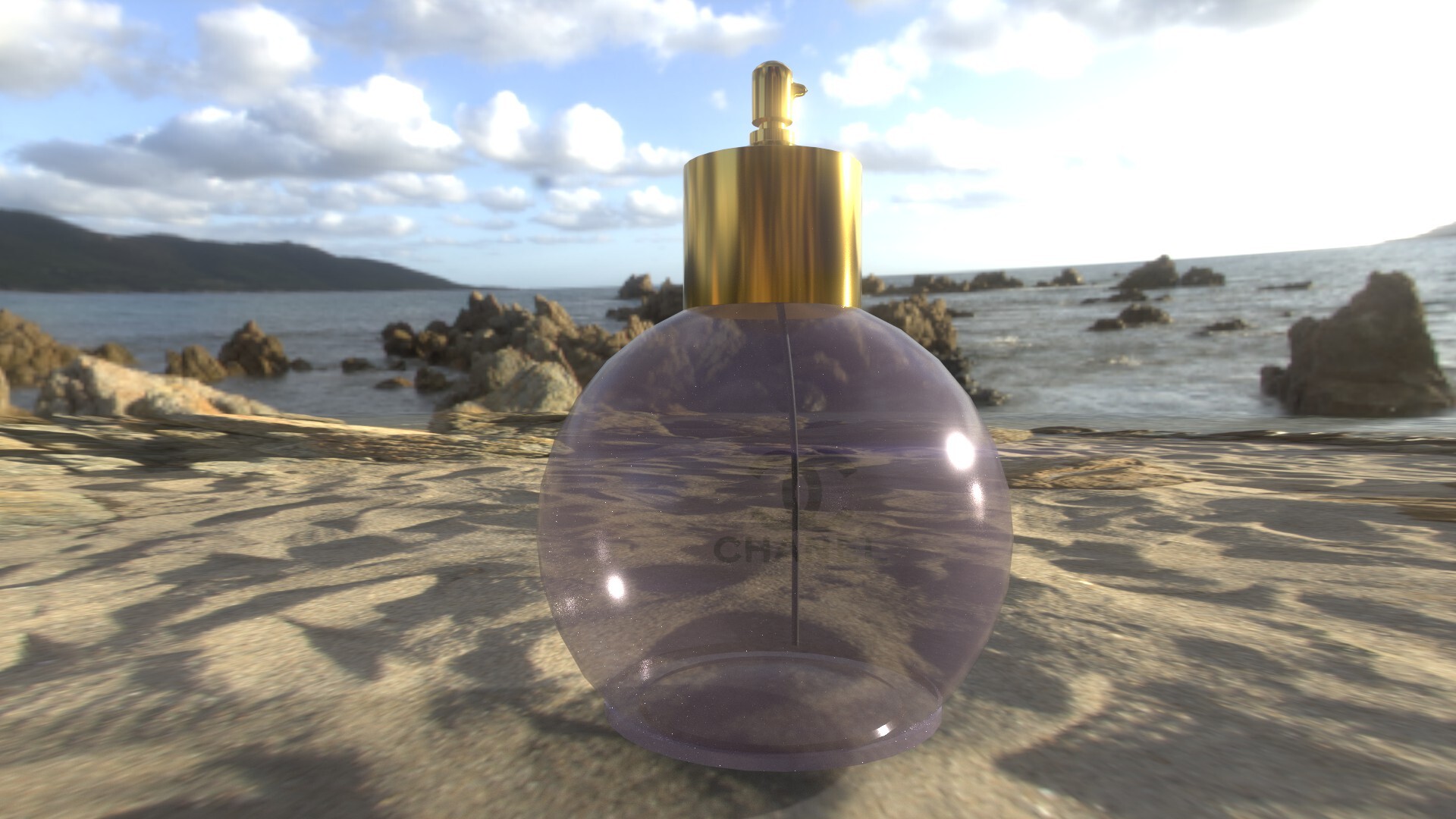 ArtStation - prueba de perfume y de render