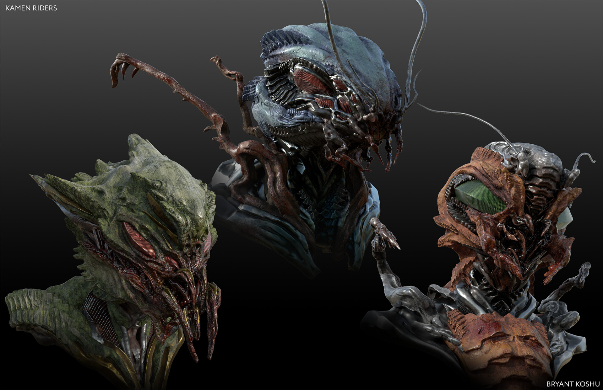 Momo Koshu - Creature concept using Medium to Substance Painter