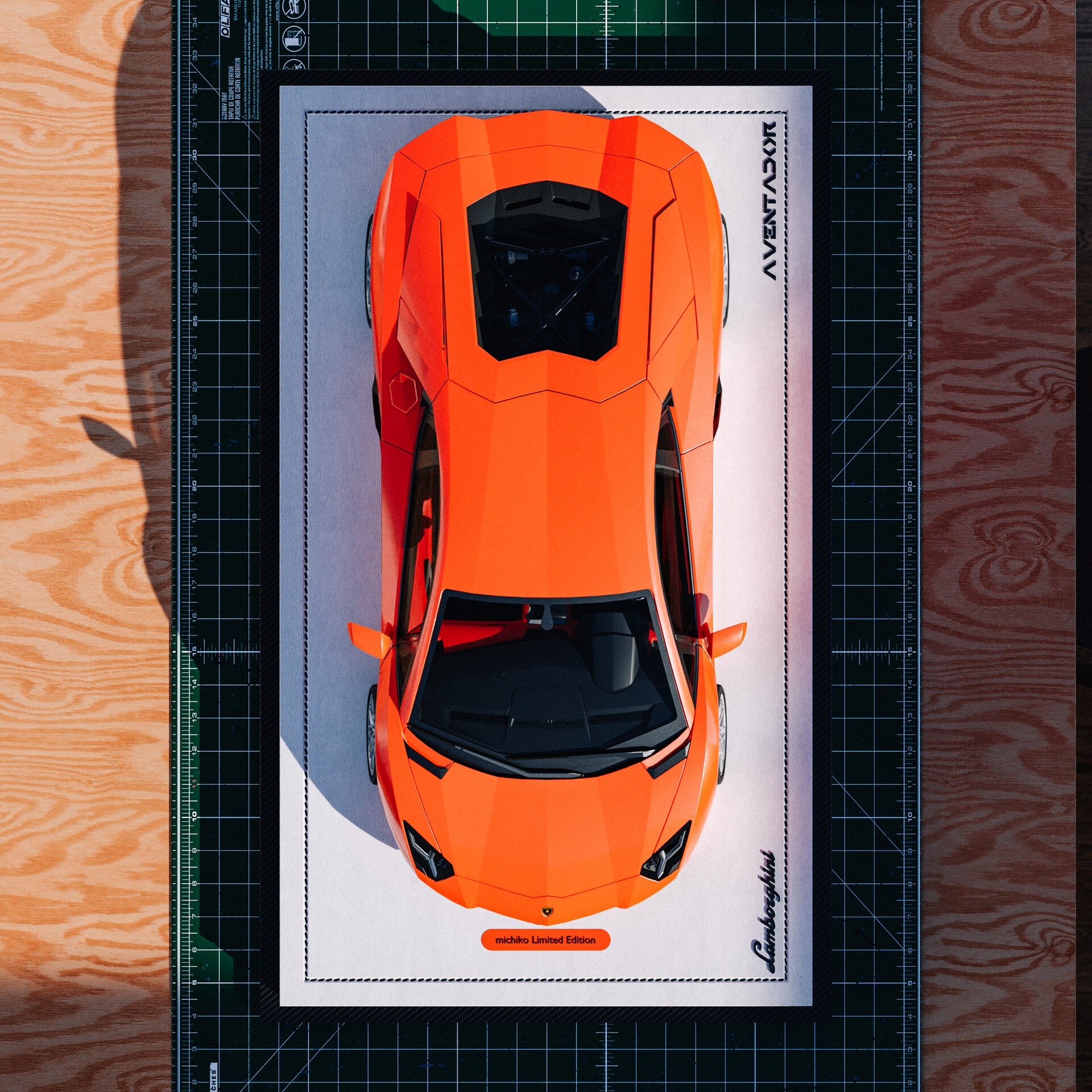 trestonchen - 1:8 Lamborghini Aventador/アヴェンタドール on Rotiform BLQ (モデルカー)