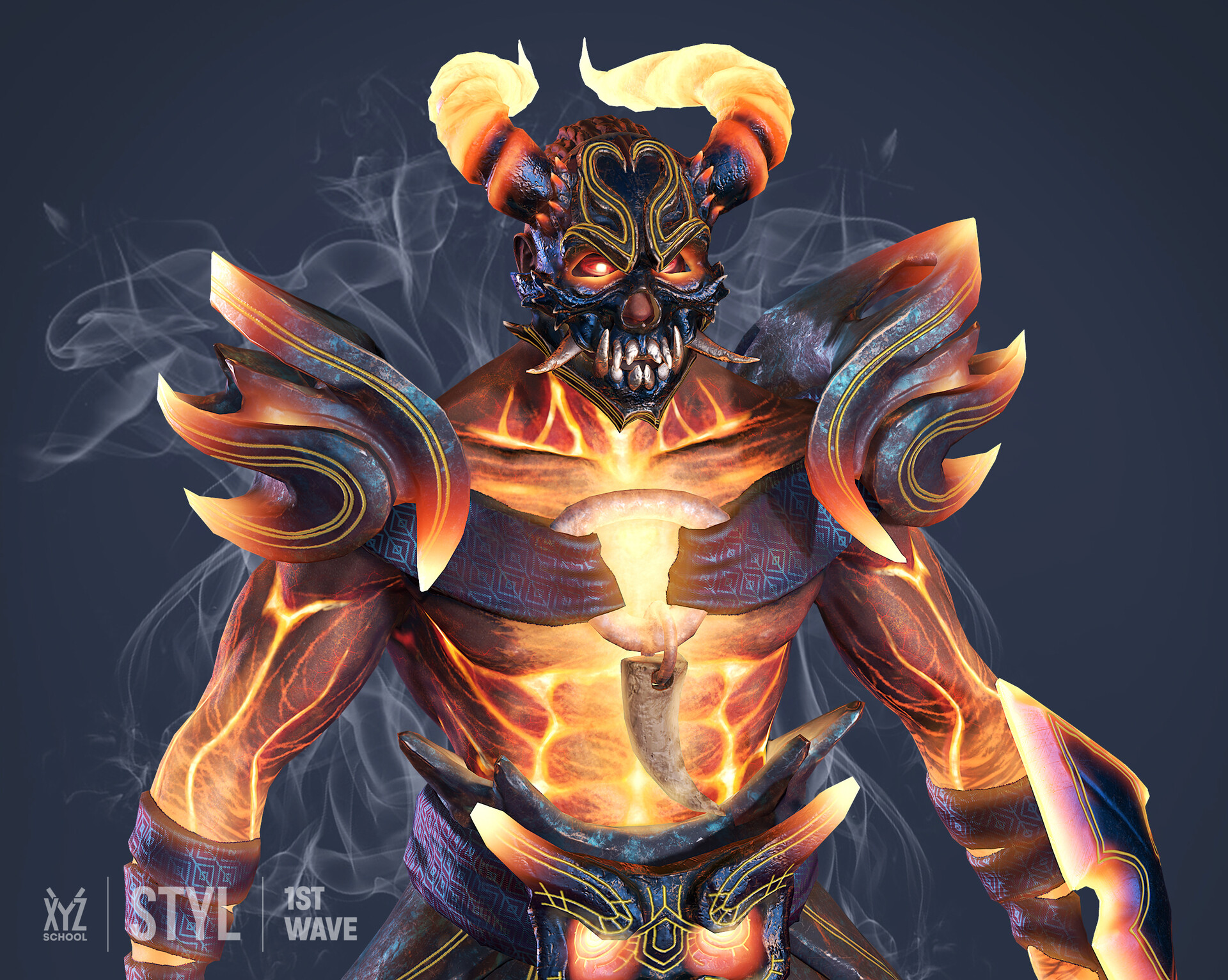 ArtStation - Fire man