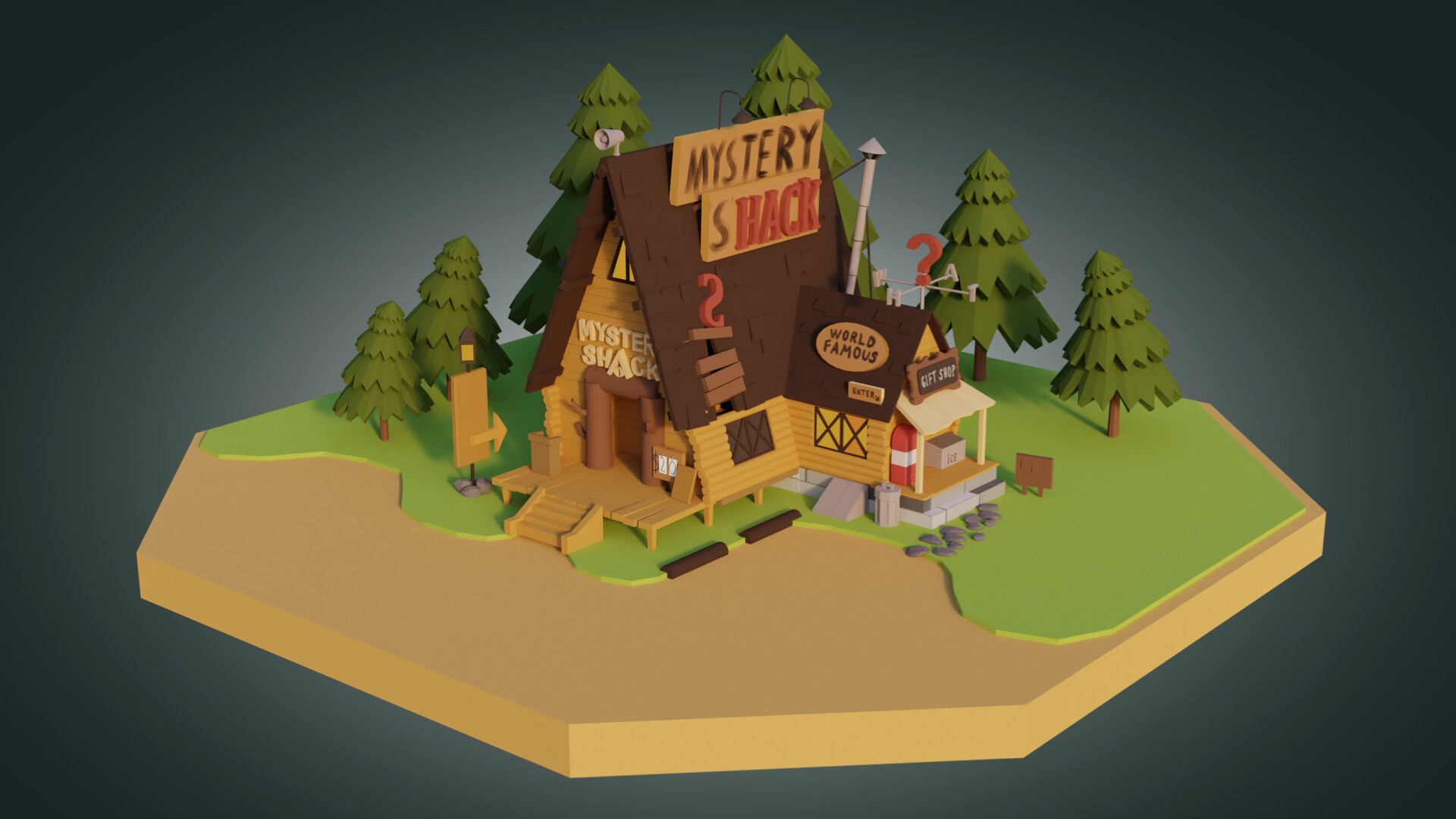 ArtStation - Mystery shack.