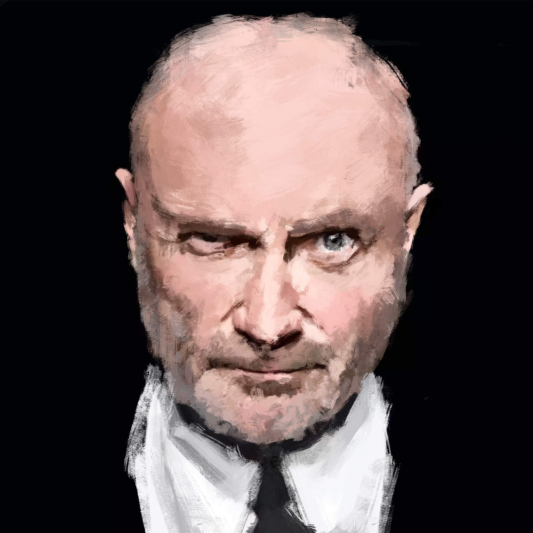 ArtStation - Phil Collins portrait