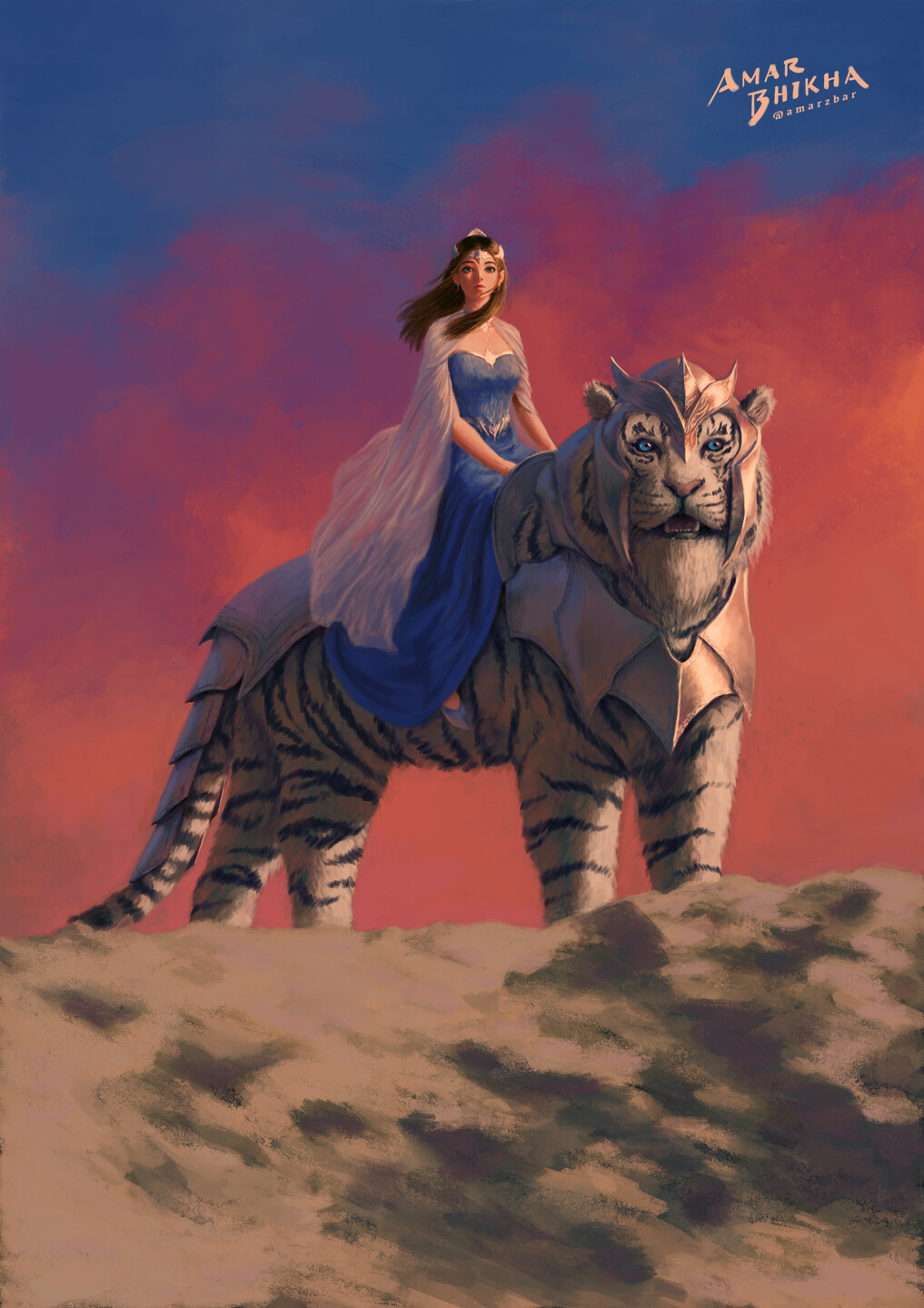 ArtStation - Silver Tiger Princess II