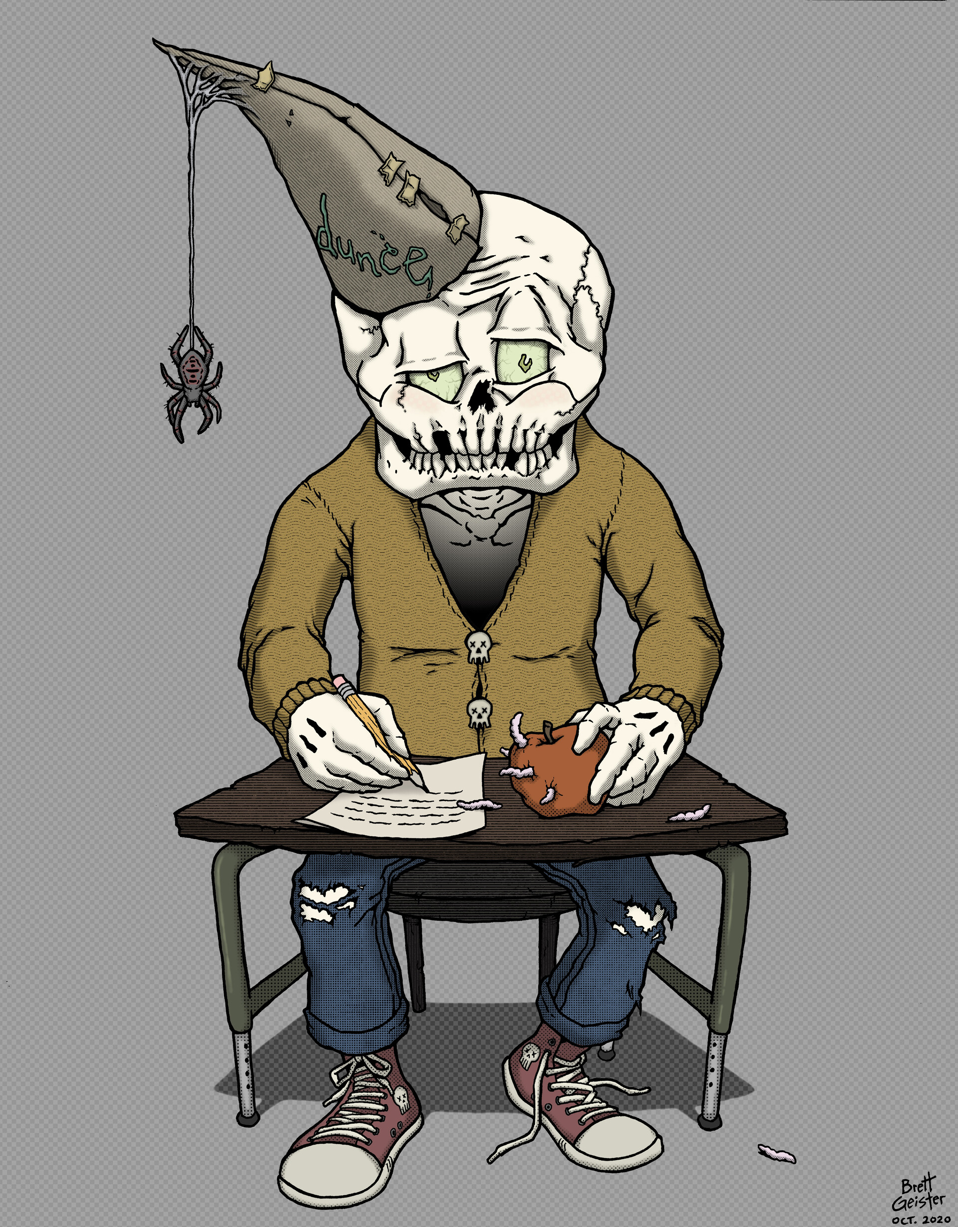 ArtStation - Skeleton in a Cardigan - Stay Seated