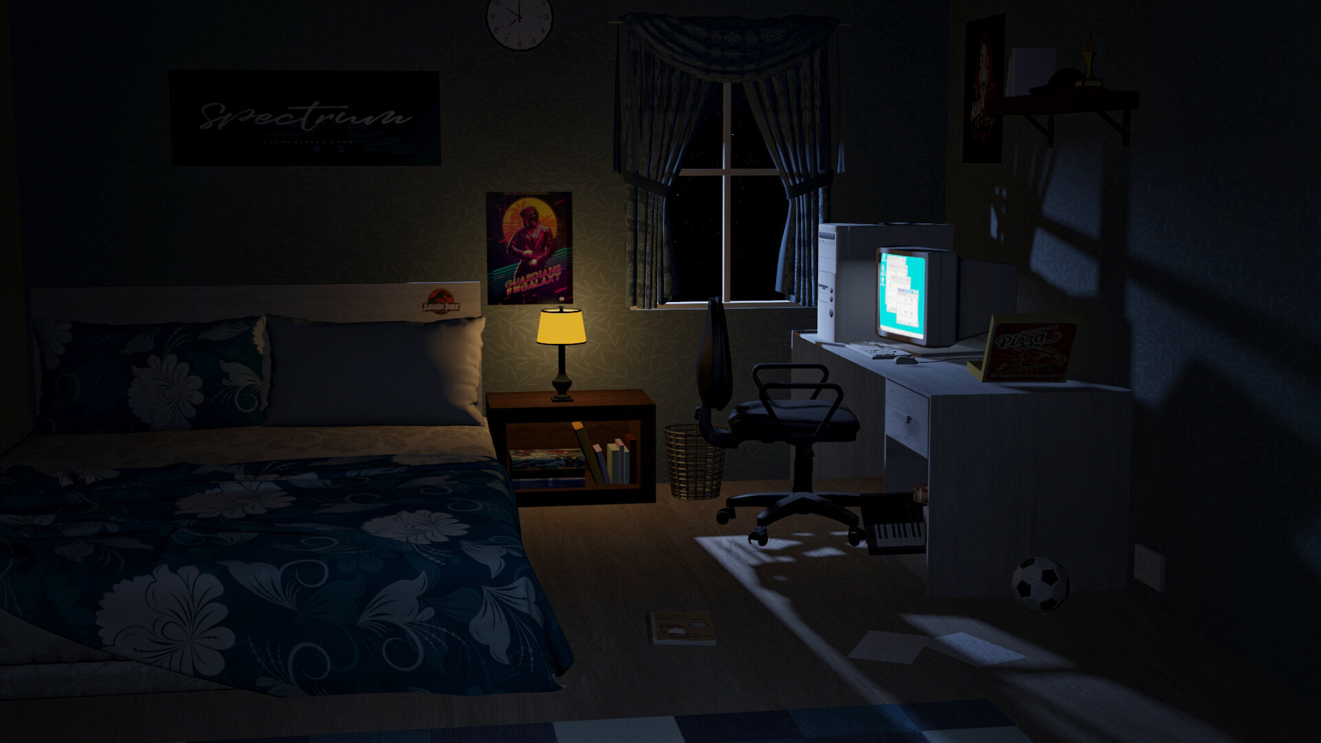 ArtStation - Retro Bedroom