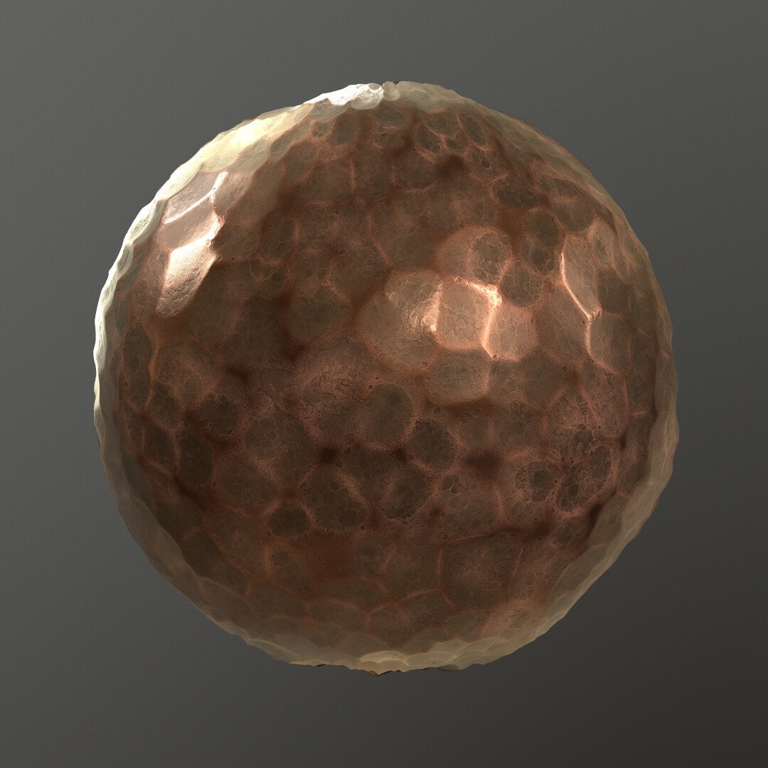 Etienne Leroux - Beaten copper material