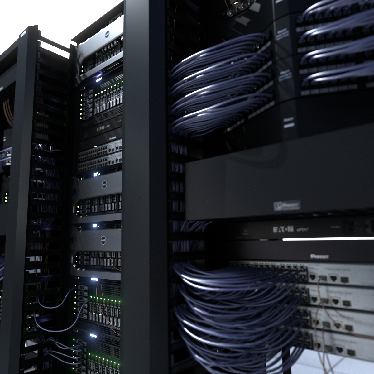 ArtStation - Data Center - Communication Rack