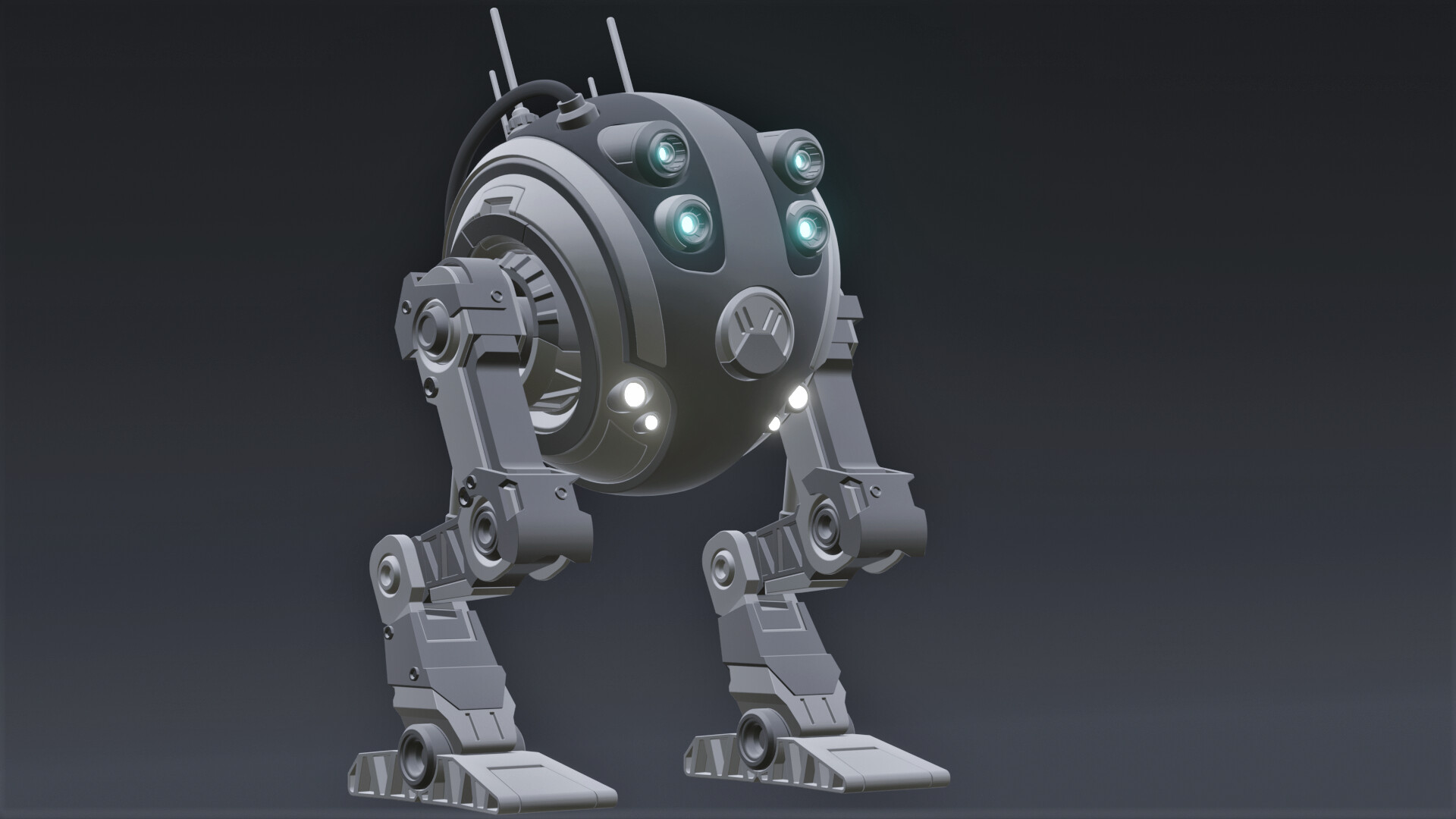 ArtStation - Scout Mech B17