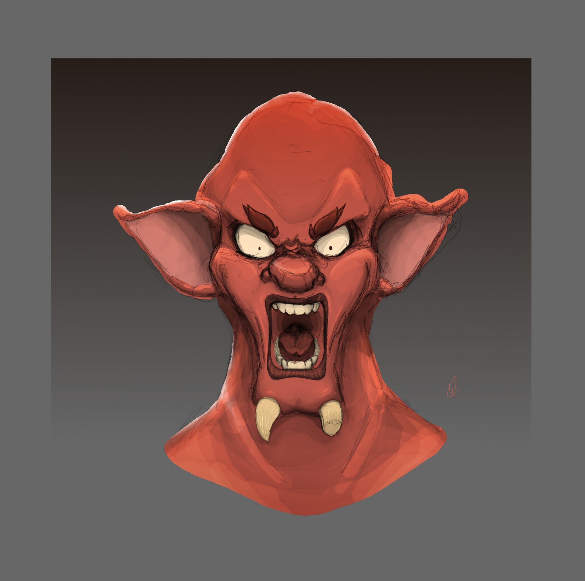 ArtStation - Red demon