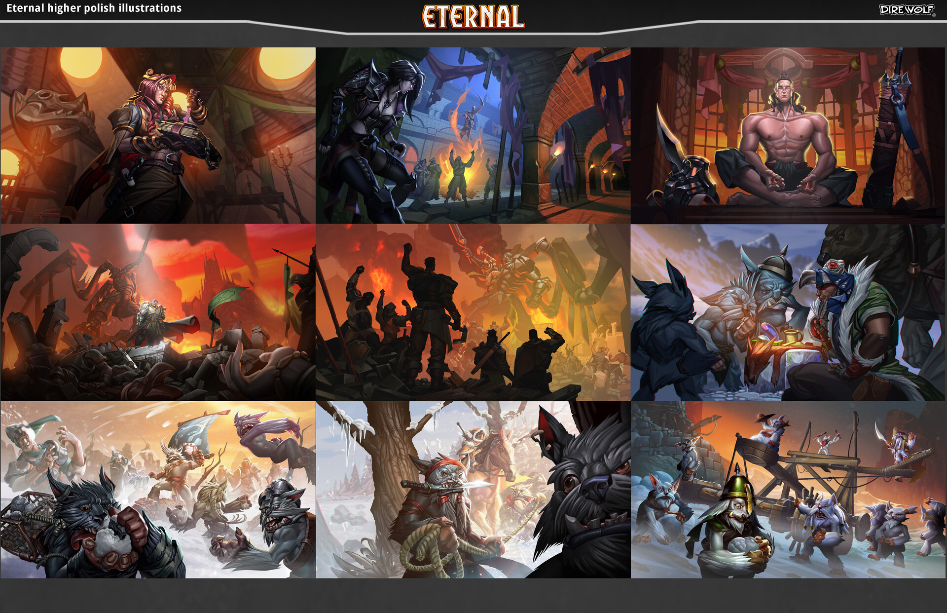ArtStation - Eternal (early card art concept work)