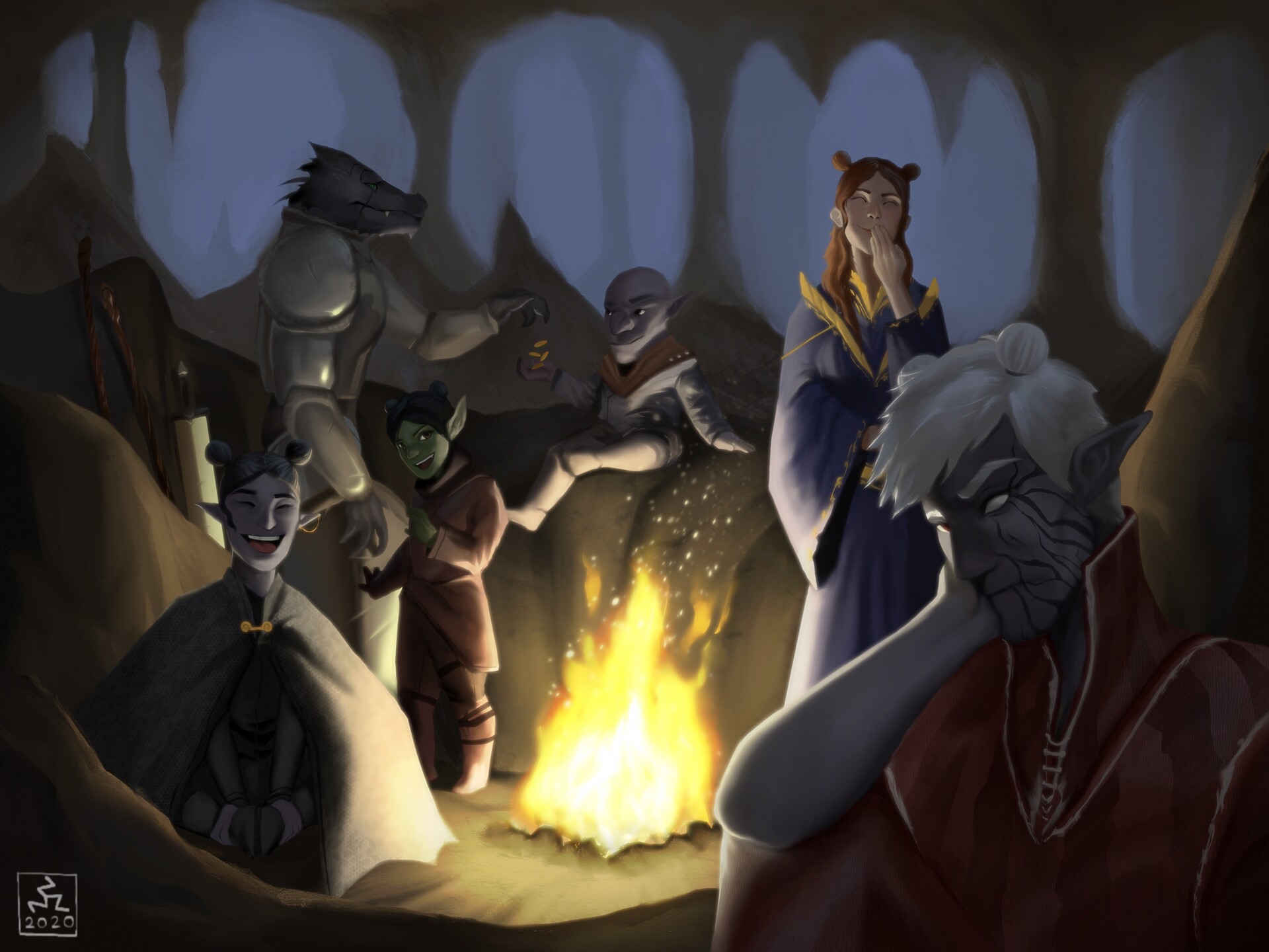 ArtStation - out of the abyss party com