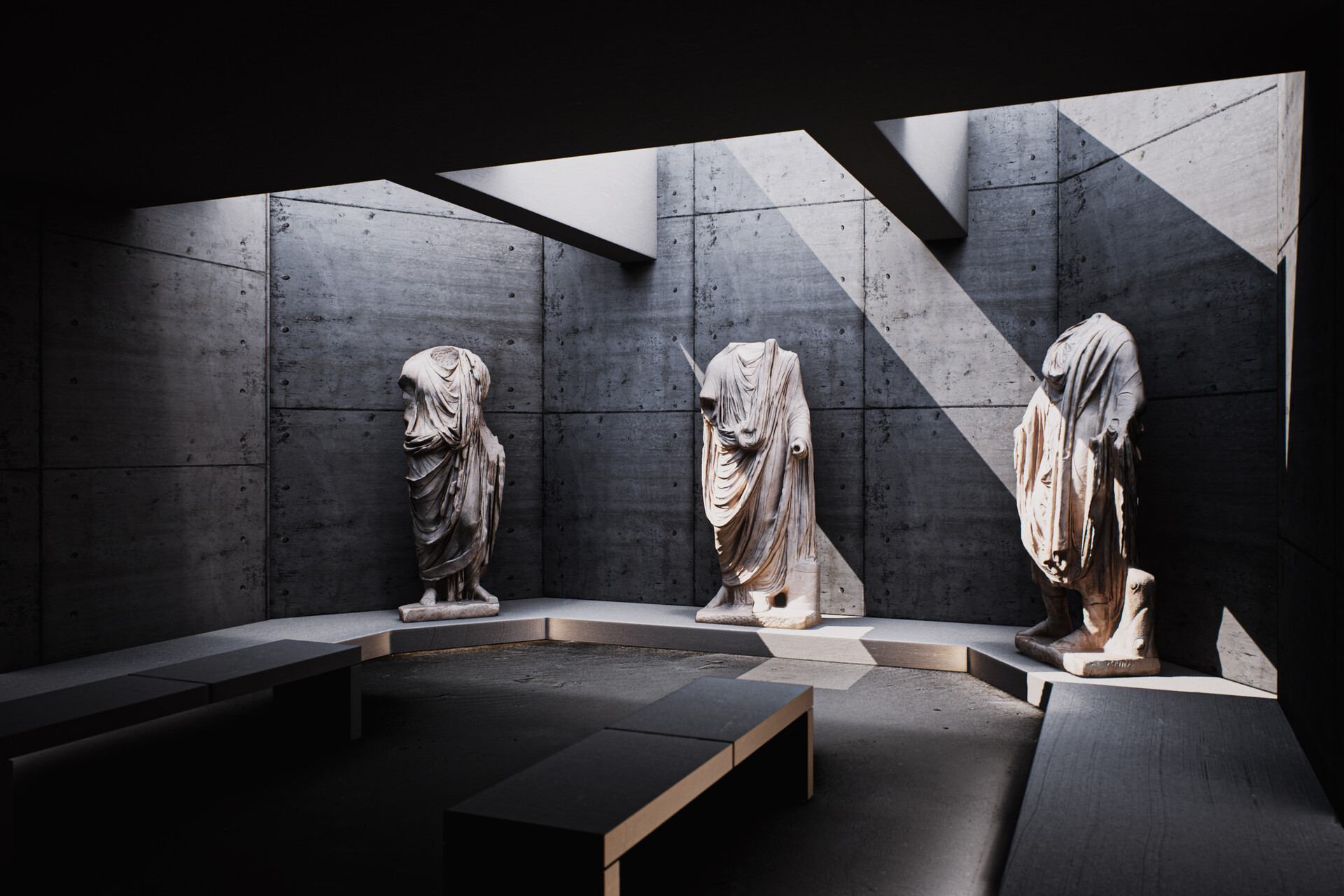 ArtStation - Unreal Engine Arch Viz Museum Scene Real Time Render Test ...