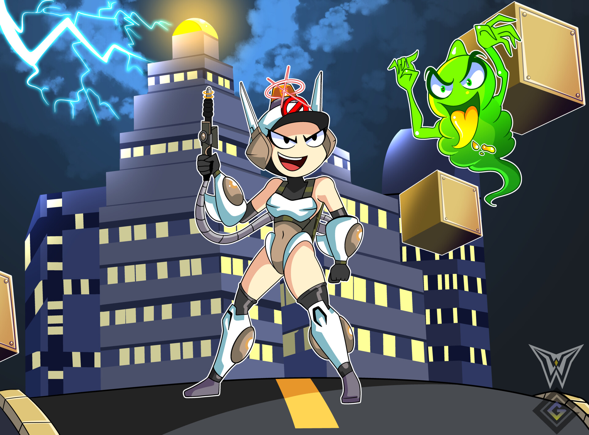 ArtStation - Mighty Switch Force-Ghostbusters