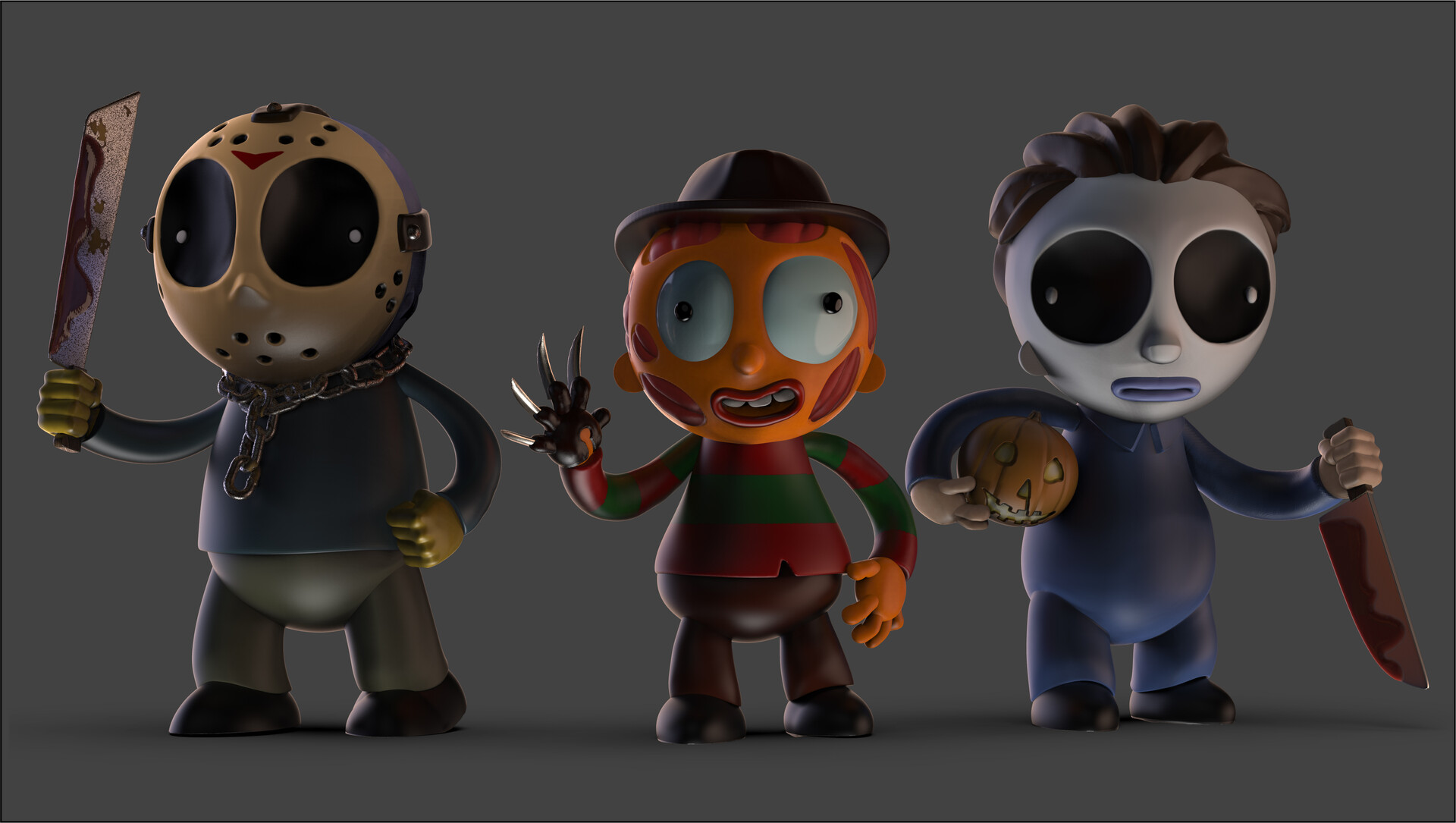 ArtStation - Little Horror Friends