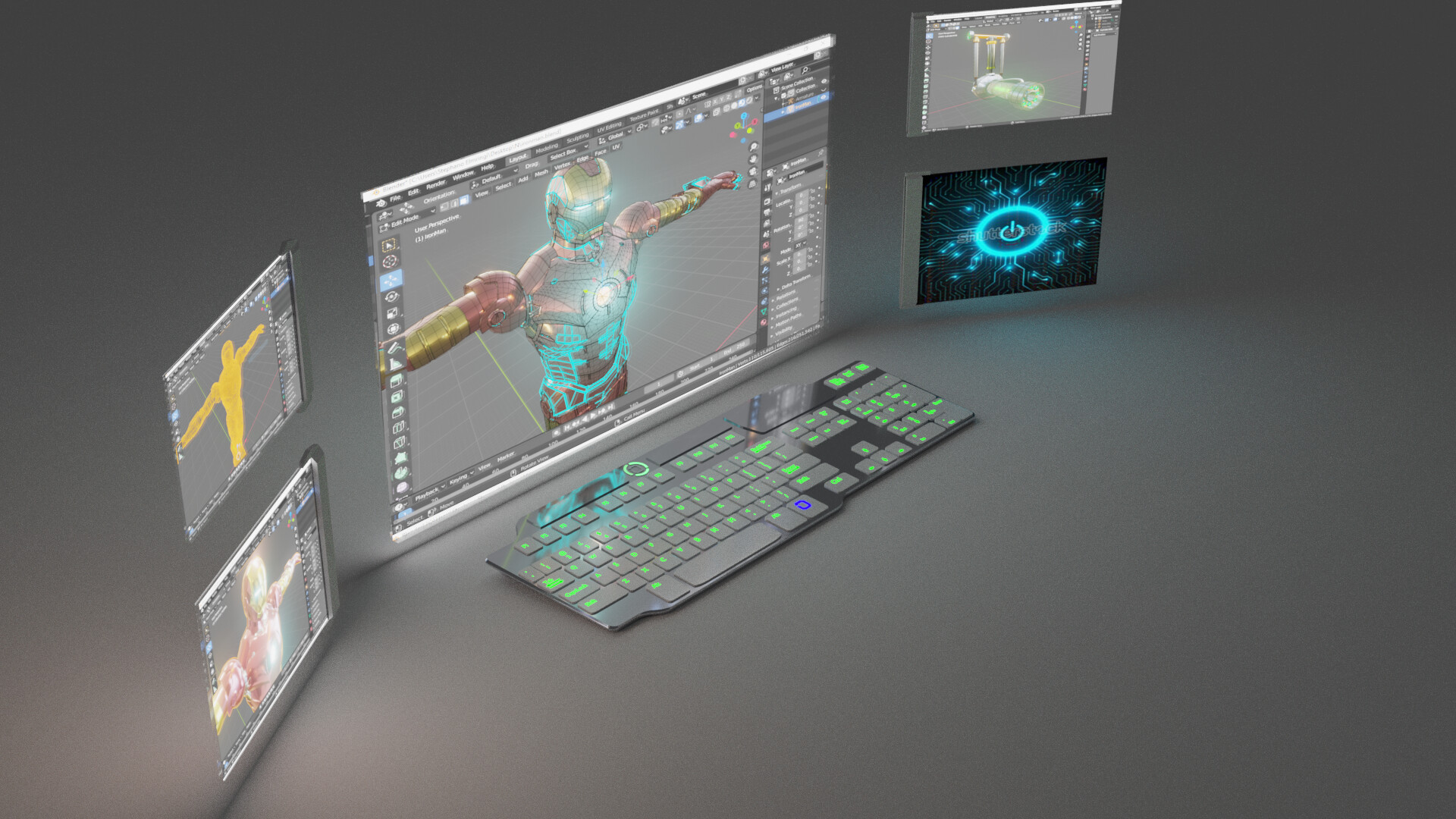 ArtStation - Sci-Fi Computer Lab