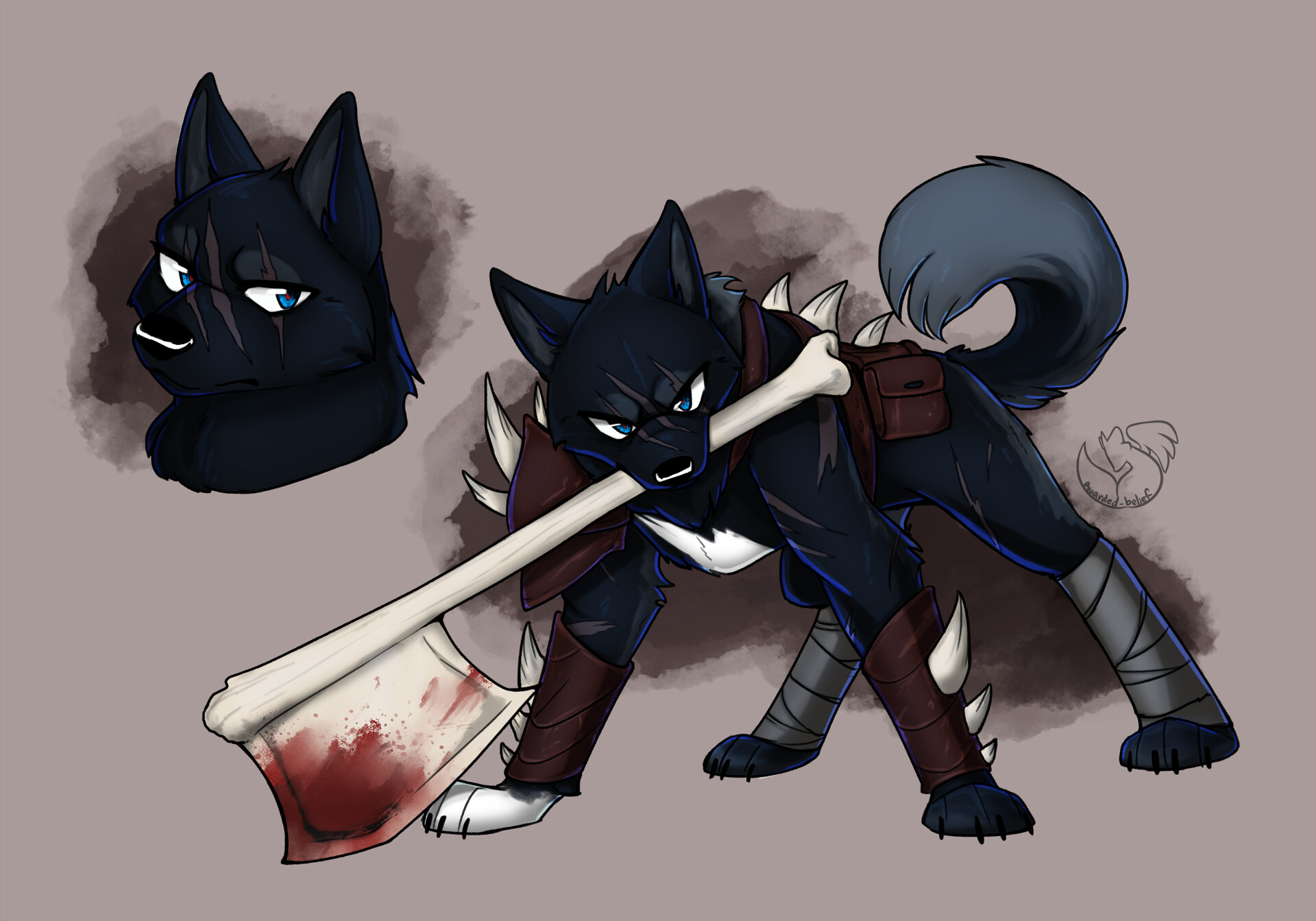 ArtStation - dungeons and doggies oc rin