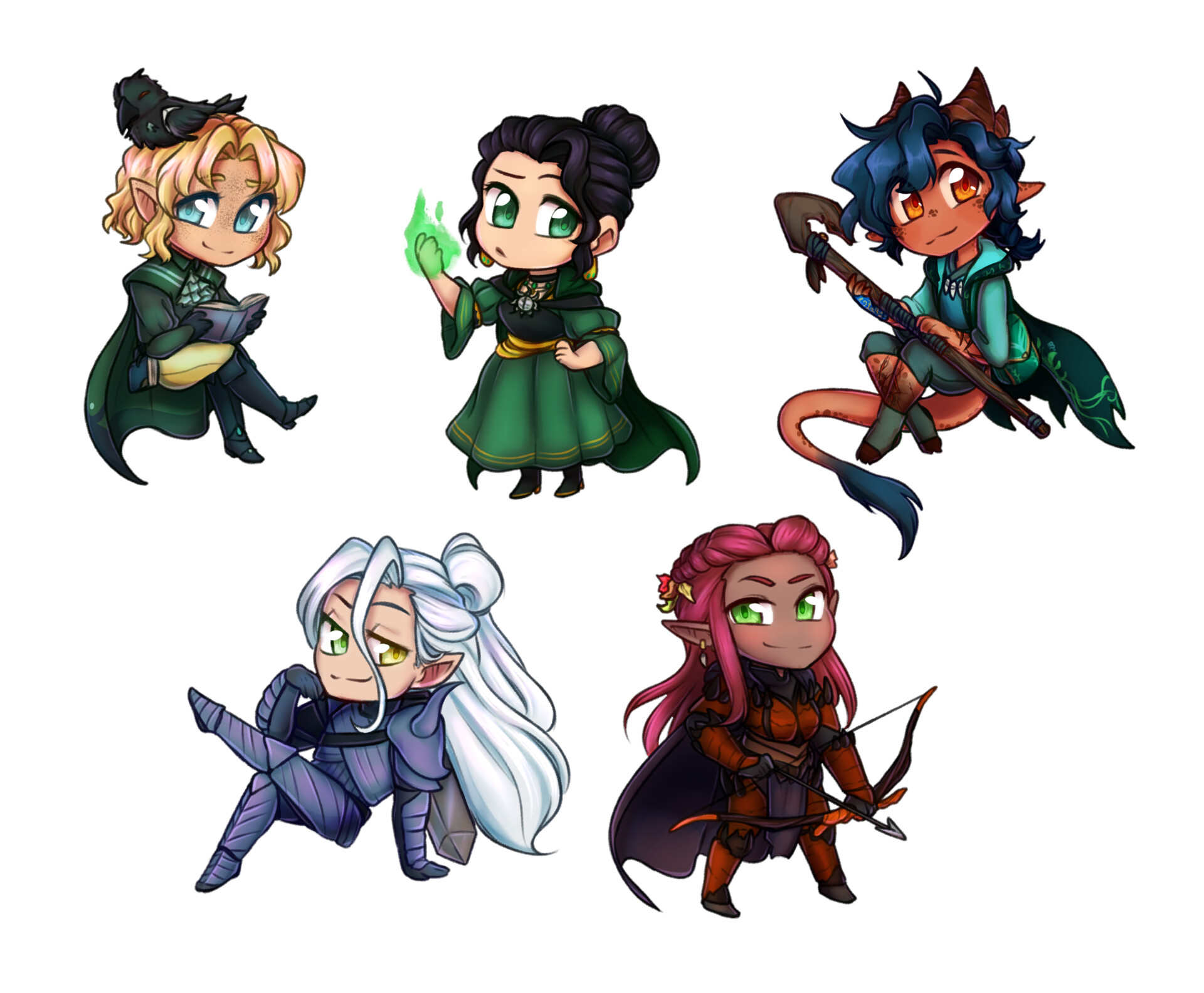 ArtStation - dnd chibis