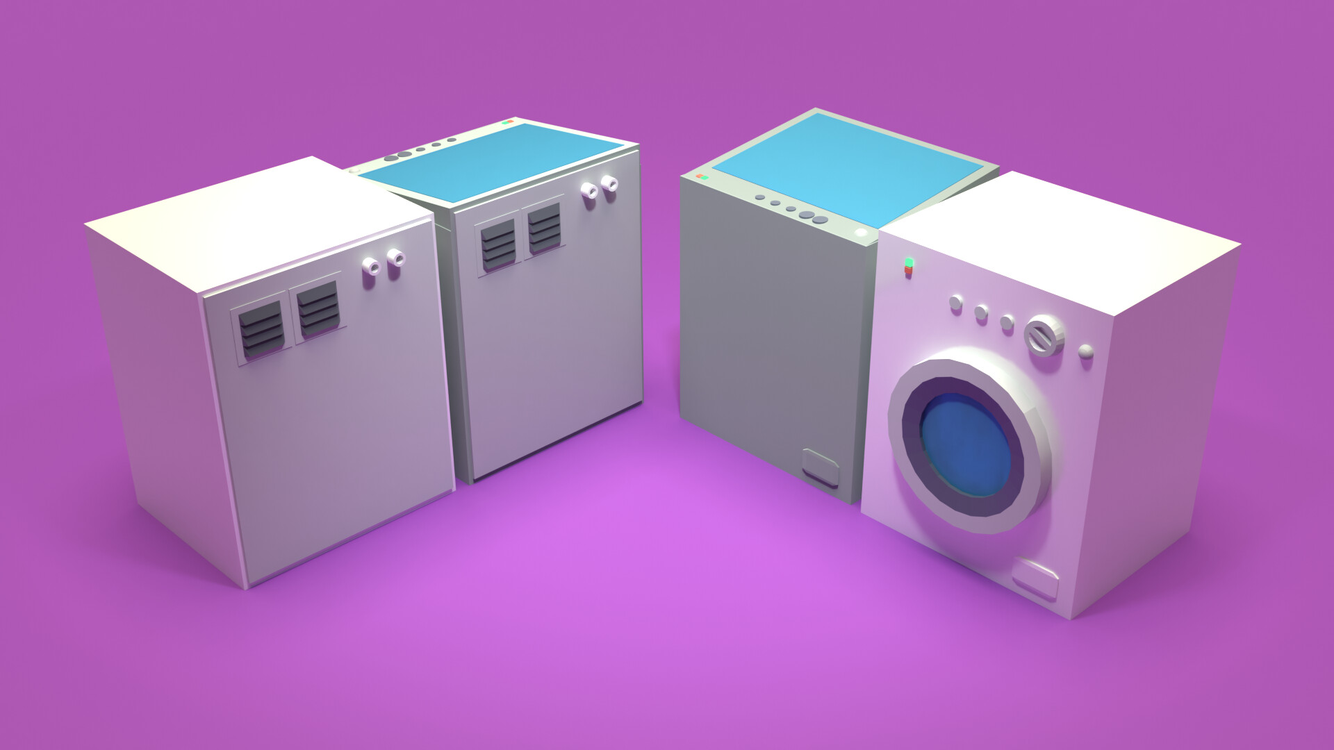 ArtStation - Asset Forge Daily build: Washing Machine