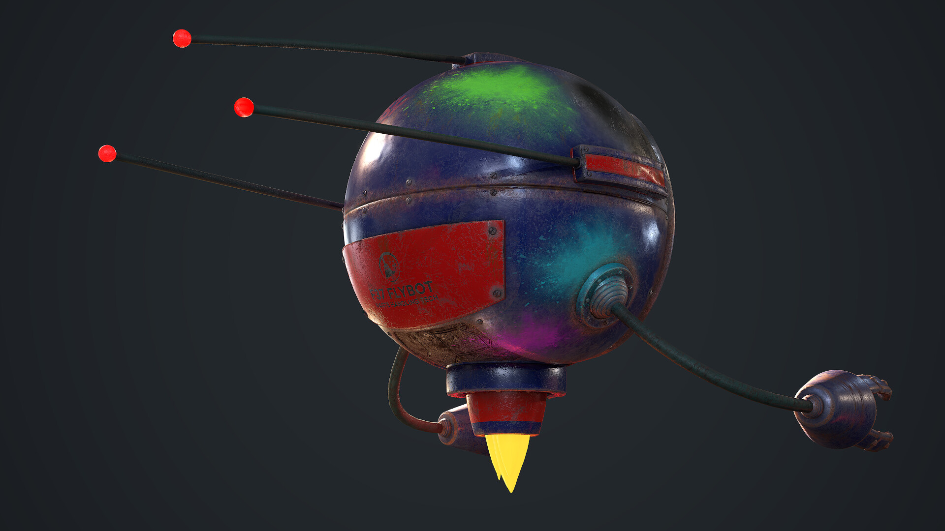 Vu Khanh - Flybot - Texturing Study
