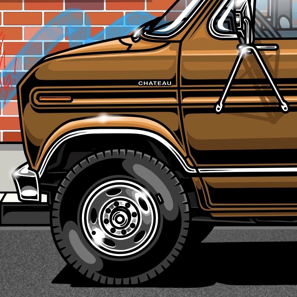 ArtStation - 1977 Ford Econoline 250