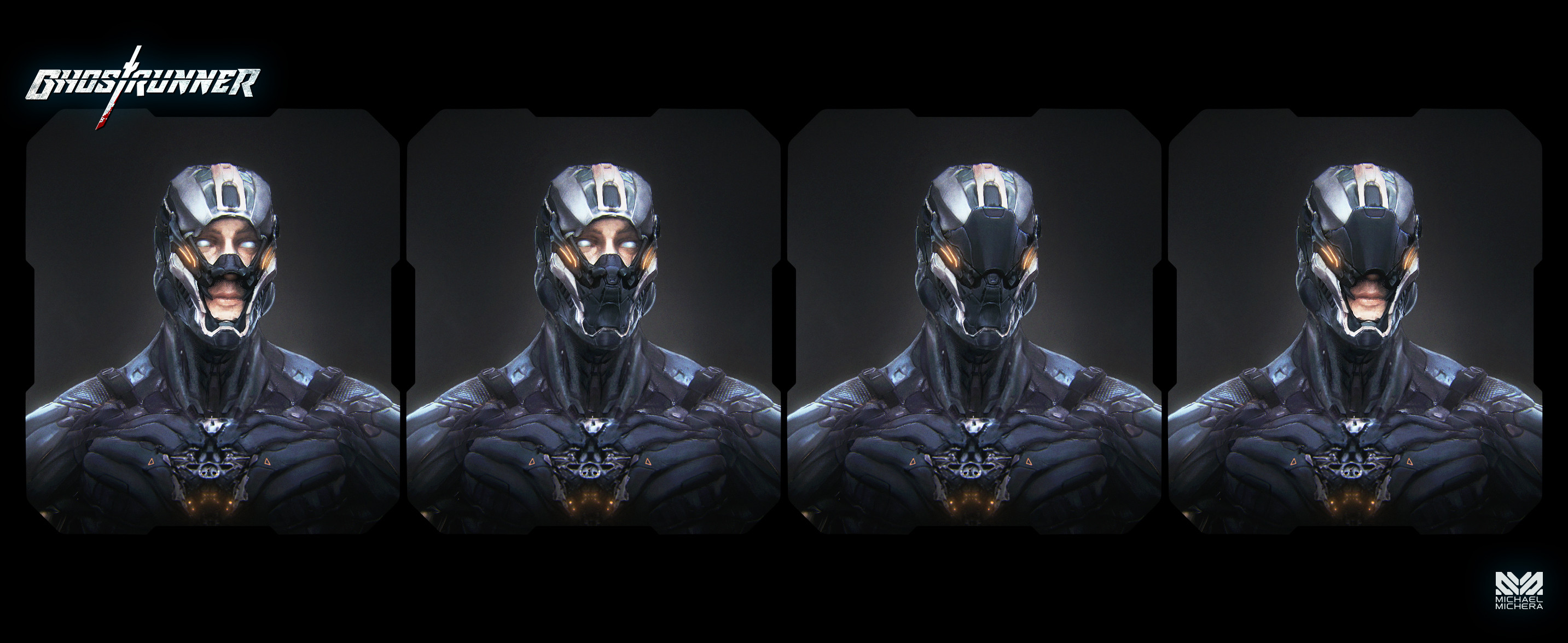 | MACHINES : CREATURES | - GHOSTRUNNER - Main character concept