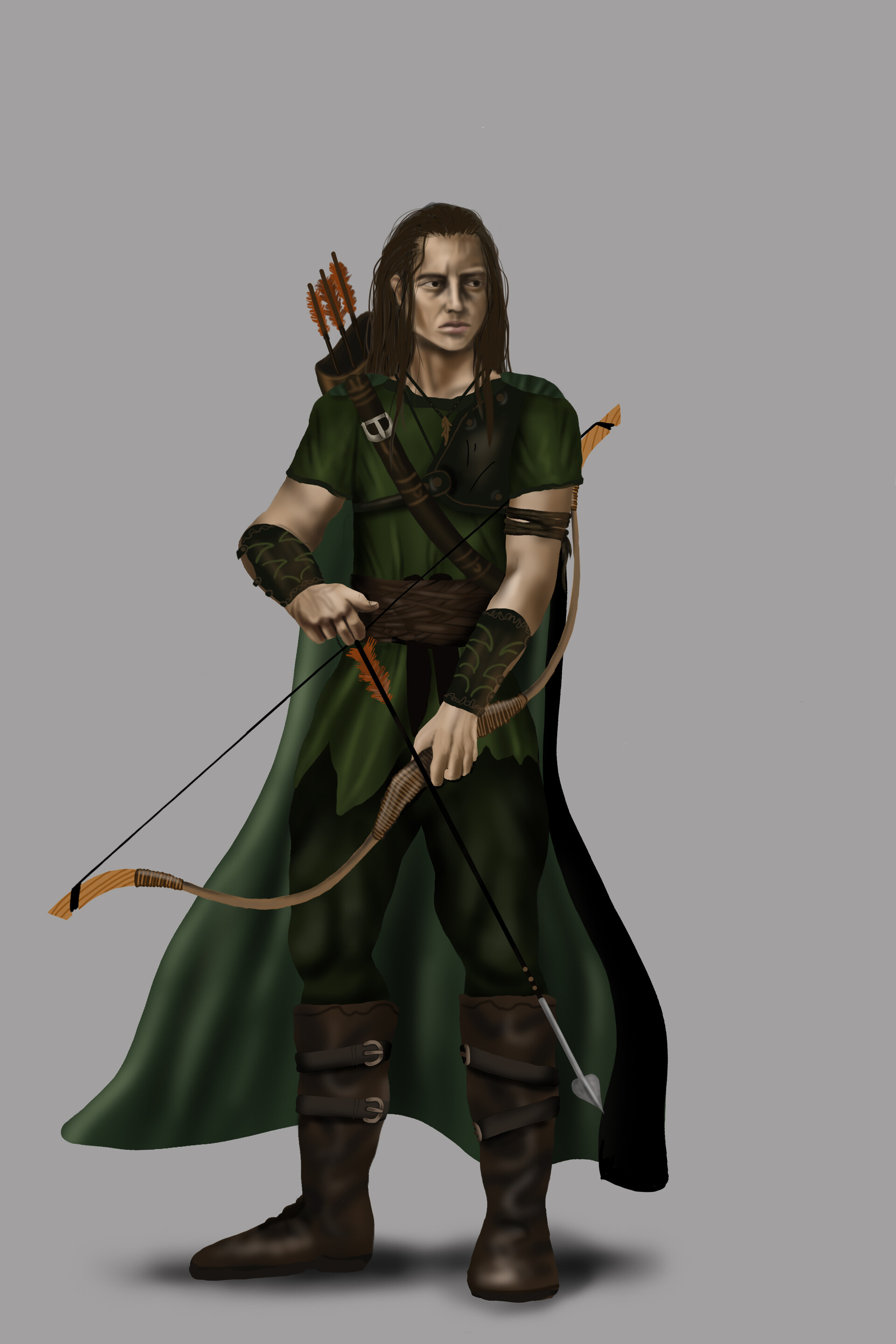 ArtStation - Ranger character digital drawing