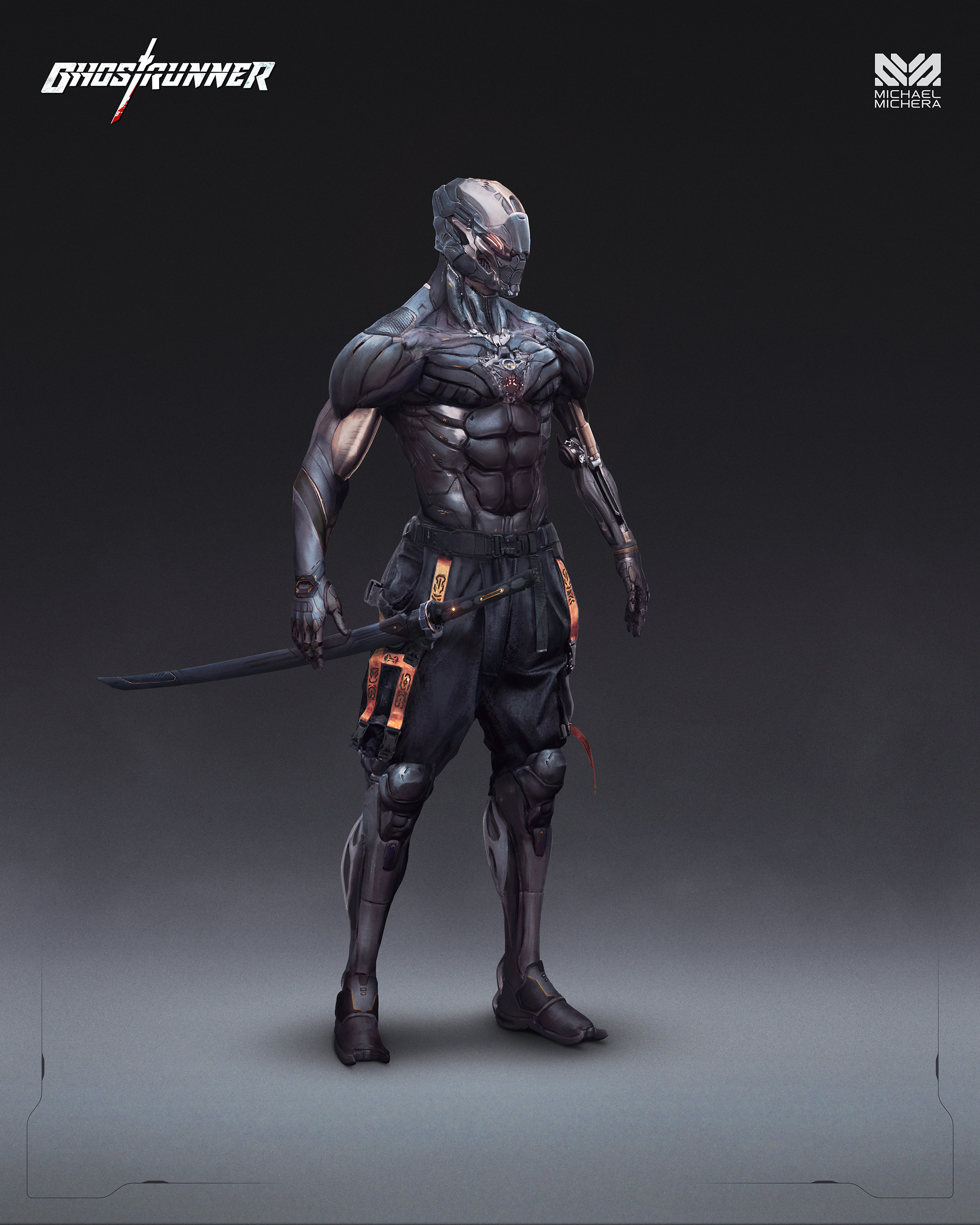 | MACHINES : CREATURES | - GHOSTRUNNER - Main character concept