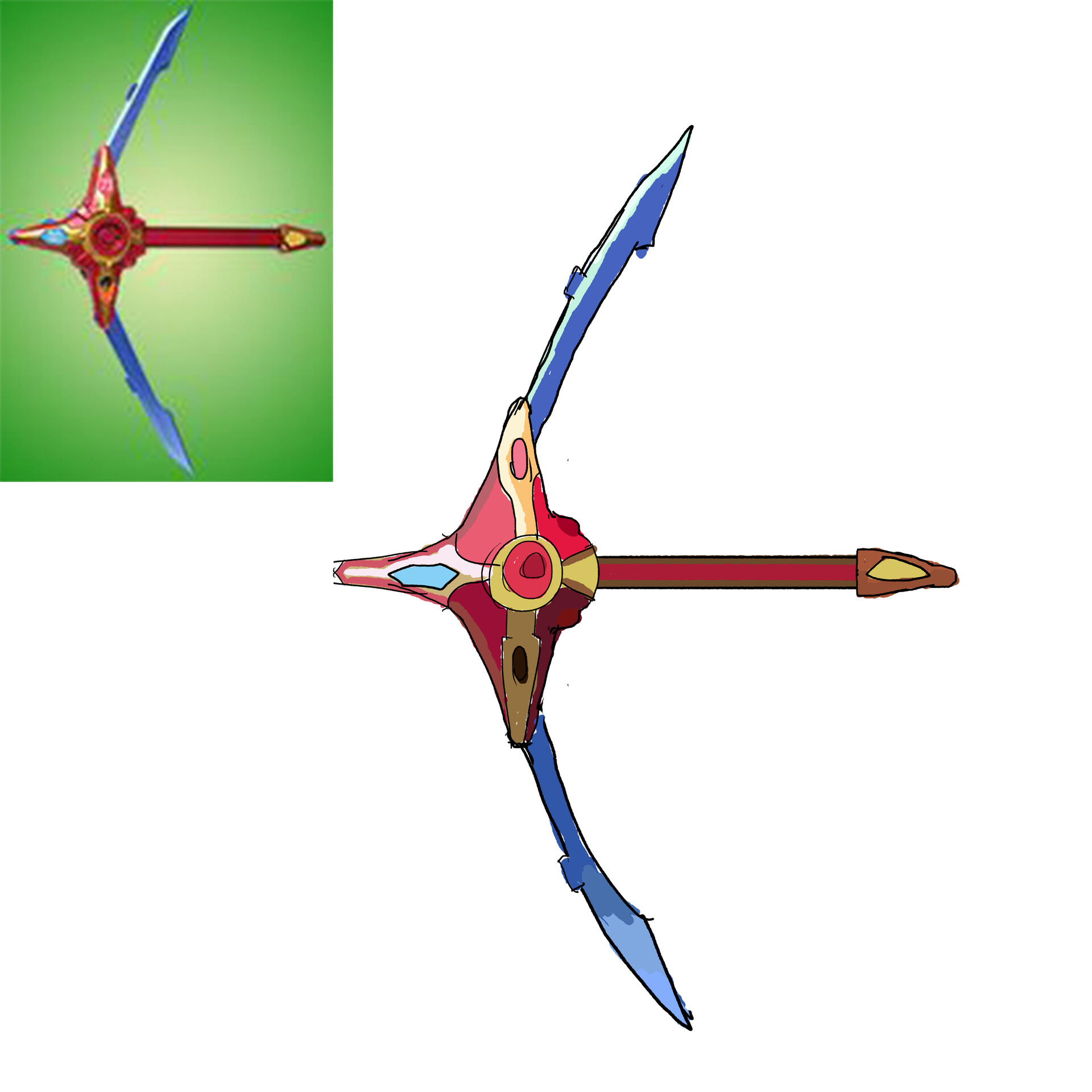 Morgan Evans - Tokusatsu Weapon practice Drawings