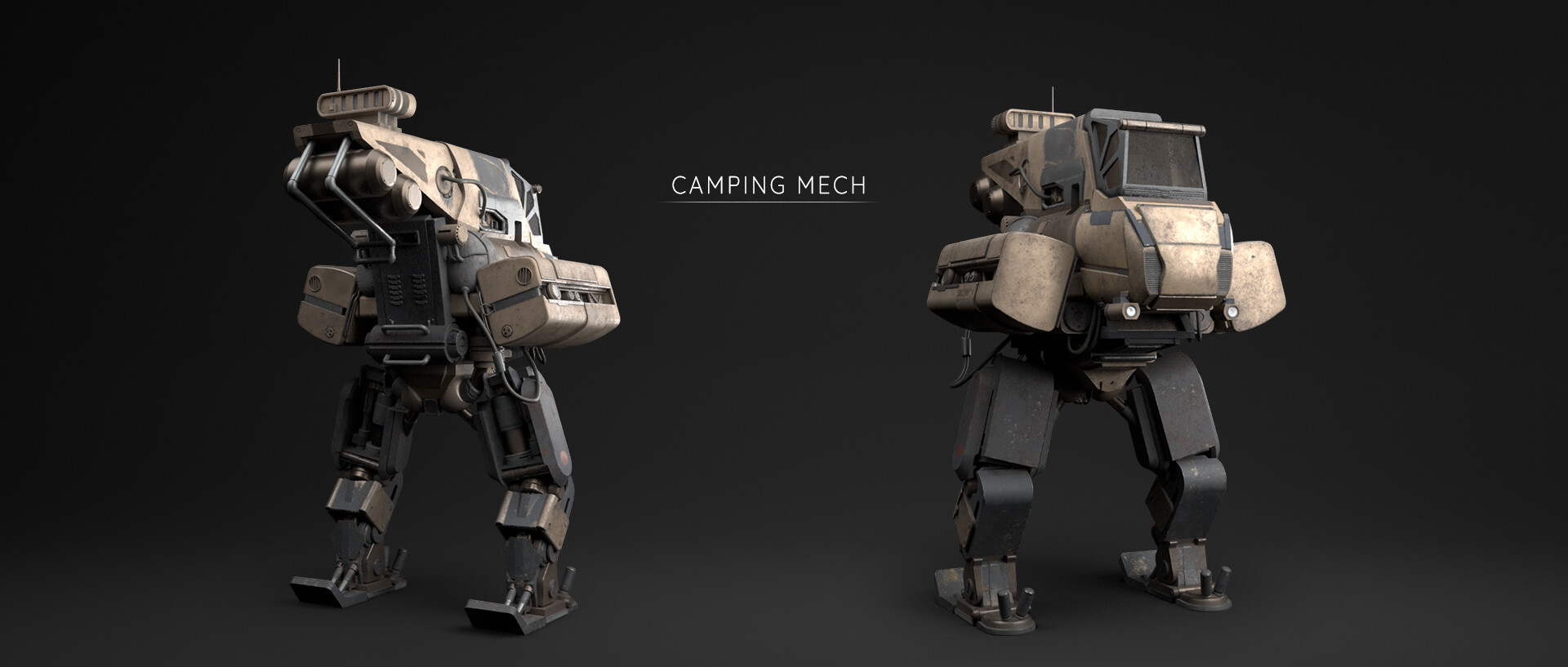 ArtStation - Camping Mech
