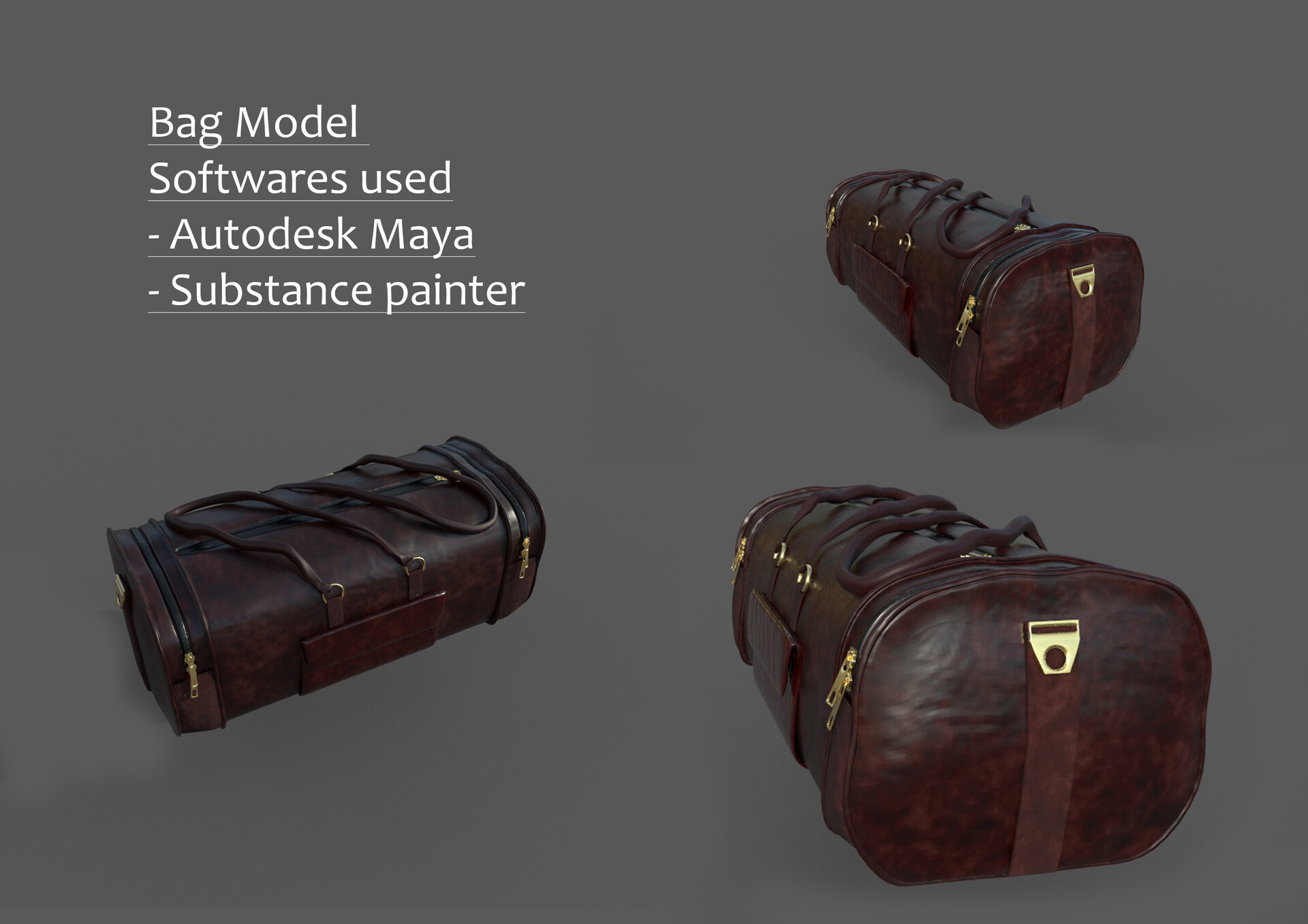 ArtStation - Prop modelling - Bag