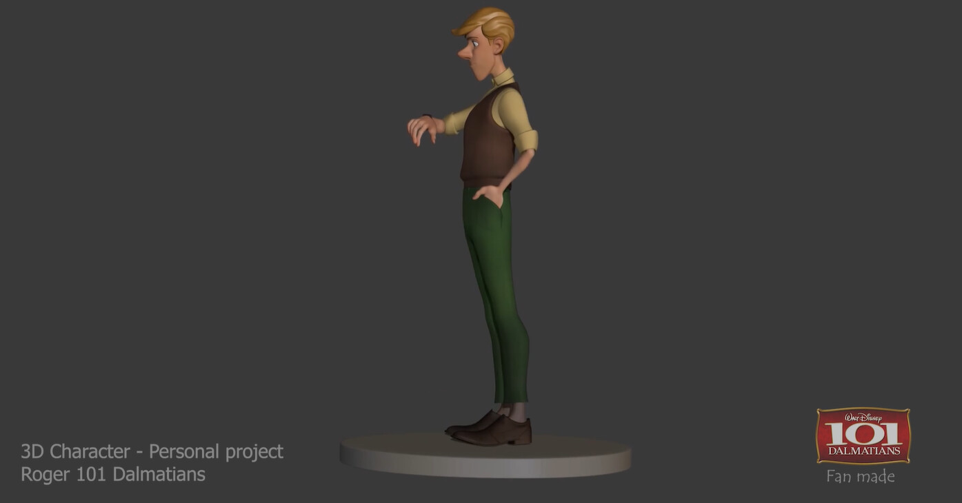 101 Dalmatians Roger Model Sheet