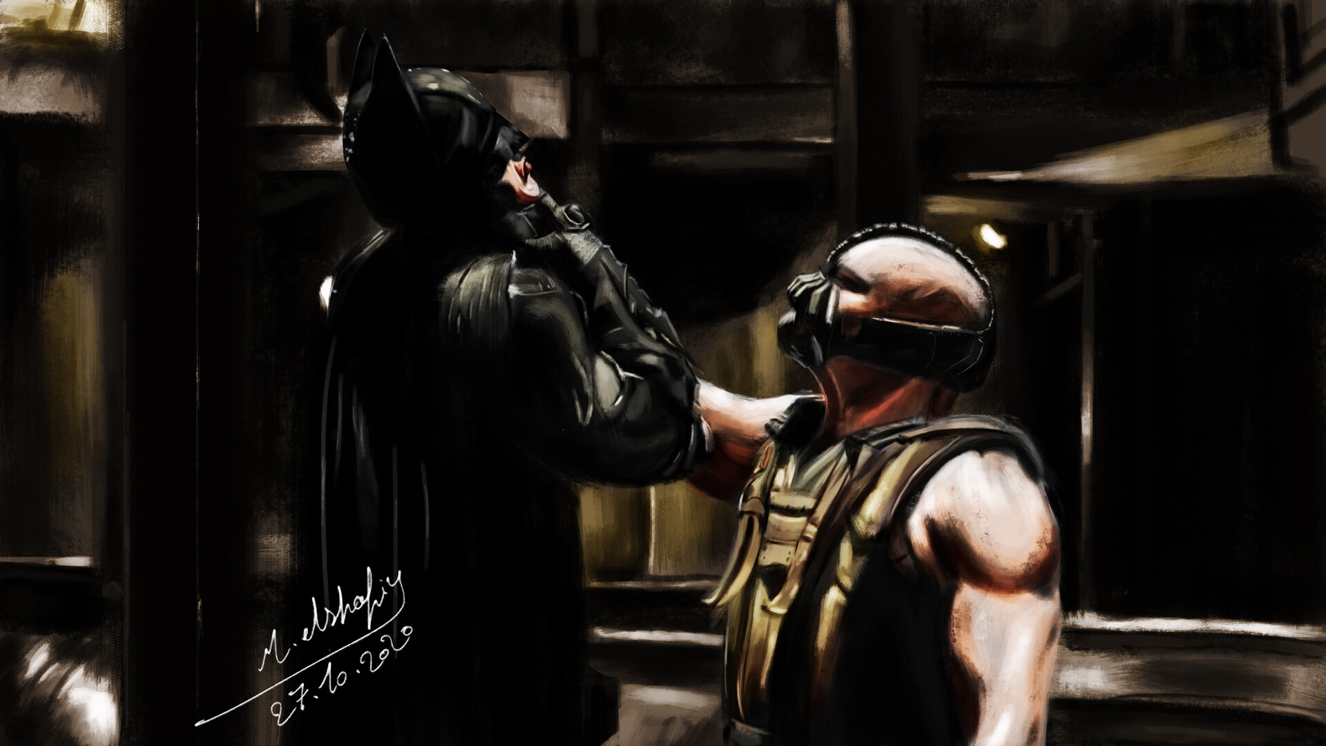ArtStation - Bane Vs Batman