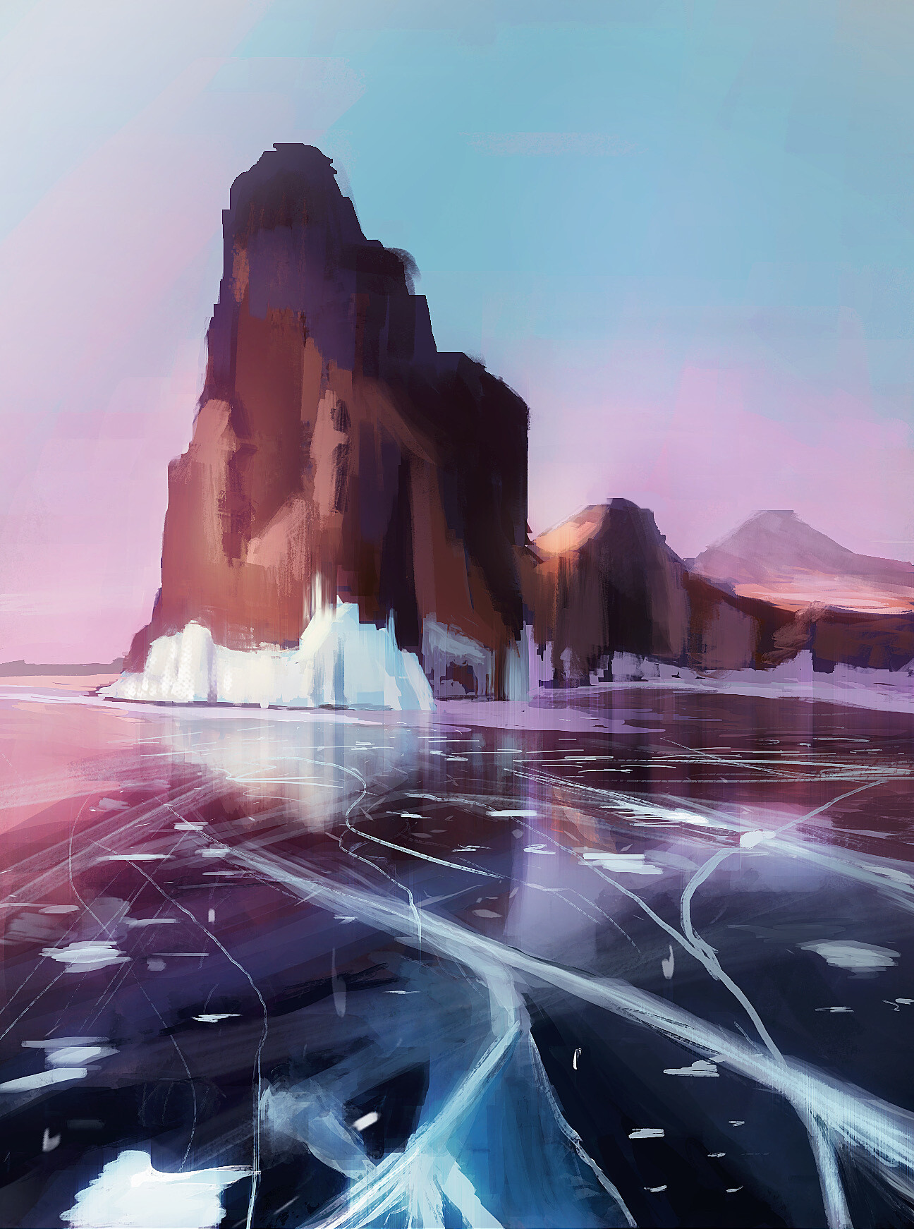 ArtStation - Mountain and Ice