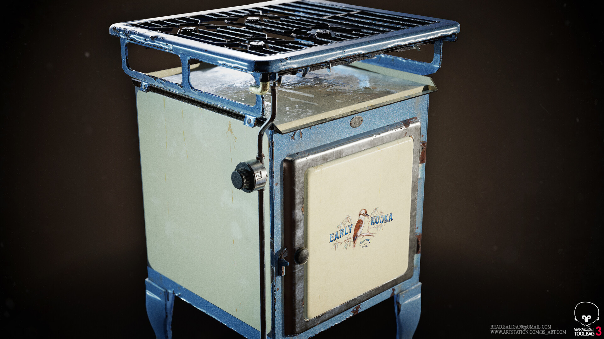 Brad Saliga - 1930's Early Kooka Stove Prop