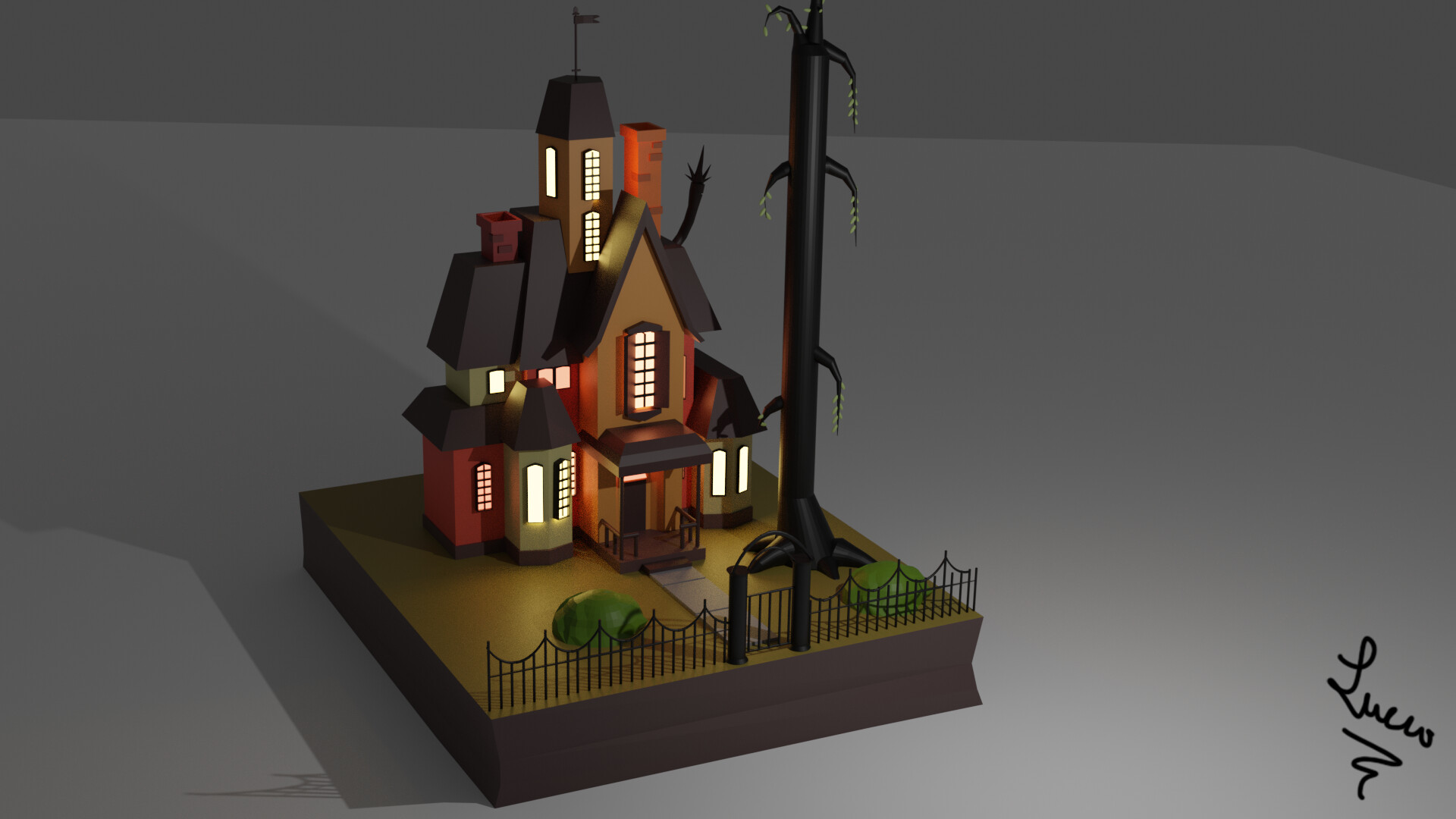 ArtStation - Foster's Home for Imaginary Friends-Low Poly Modeling