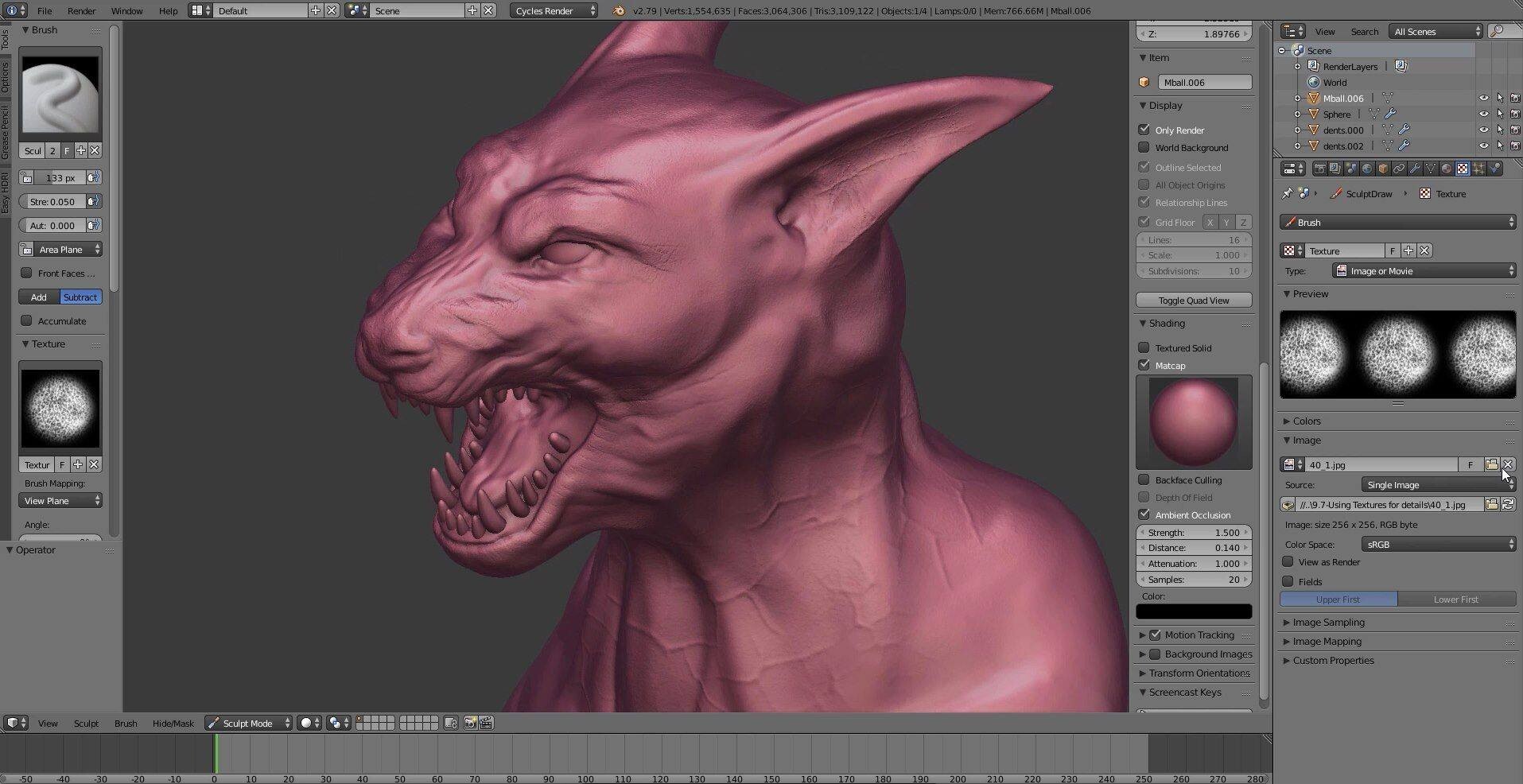 Wing fox - Collection of Blender tutorial from Julien Deville