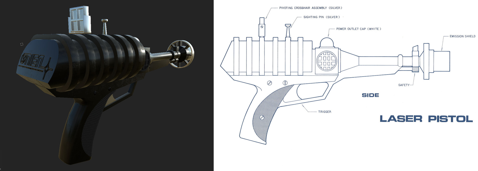 ArtStation - Laser Pistol