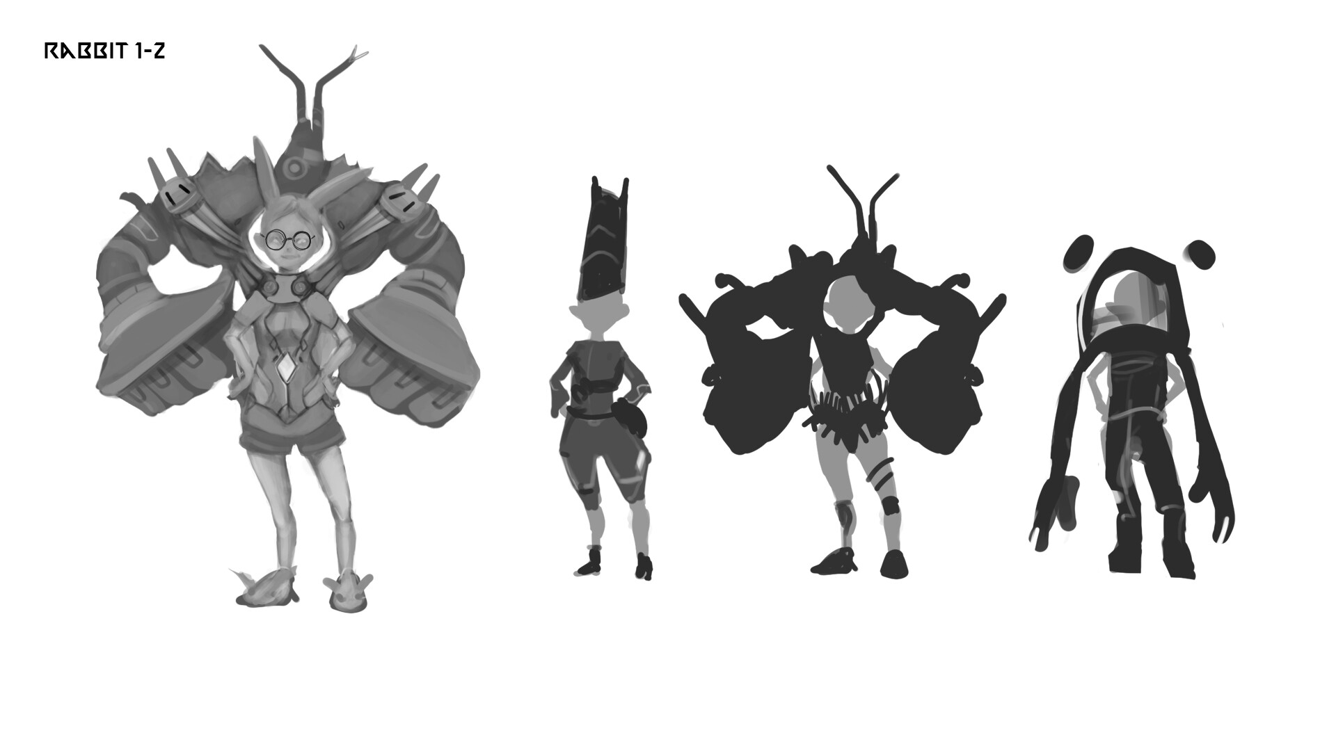 ArtStation - Charecter design rabbit machine