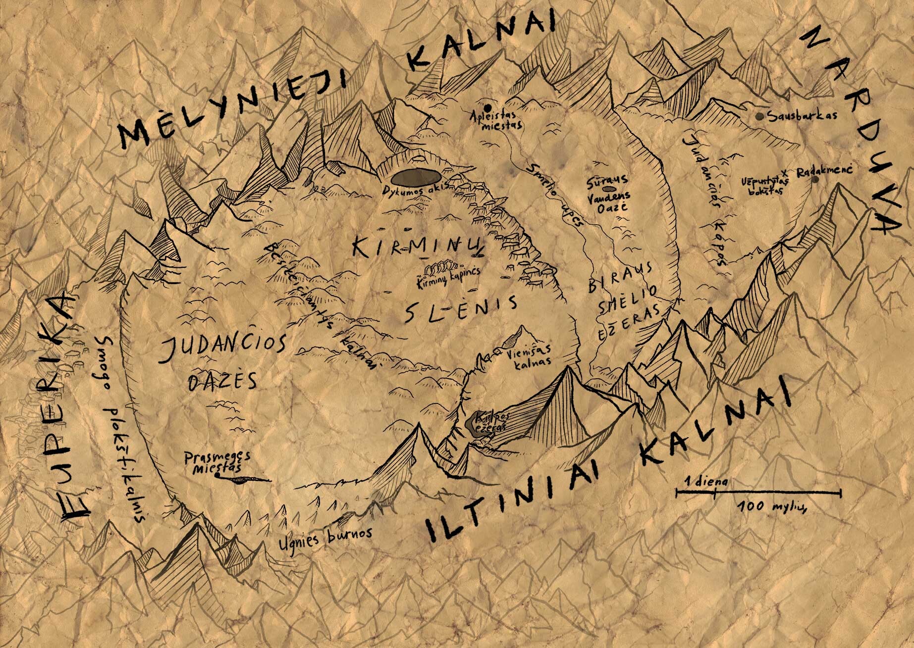 ArtStation - Map of Raudonoji Dykuma