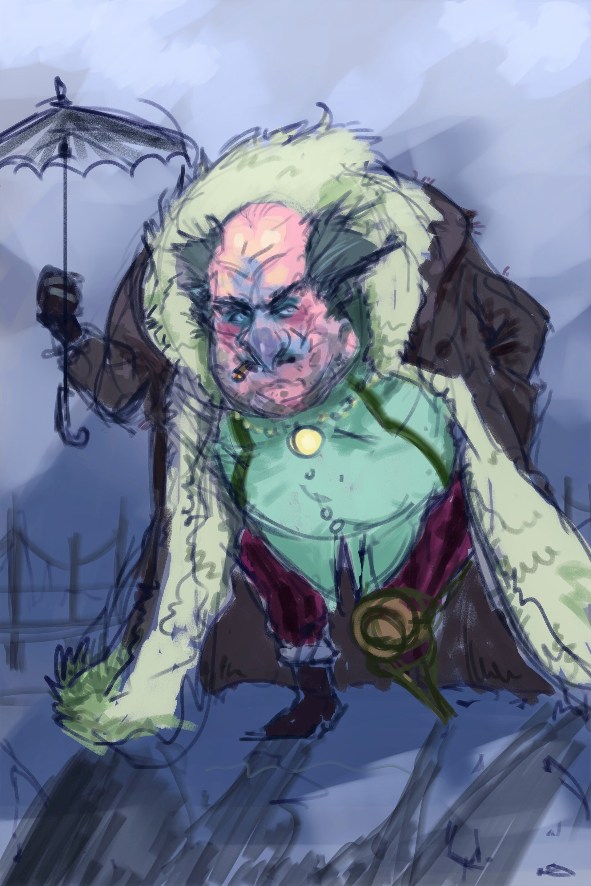 ArtStation - Mr. Penguin sketch