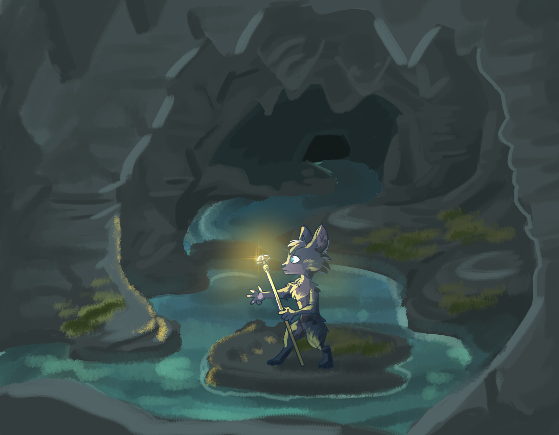 ArtStation - Underground Cave