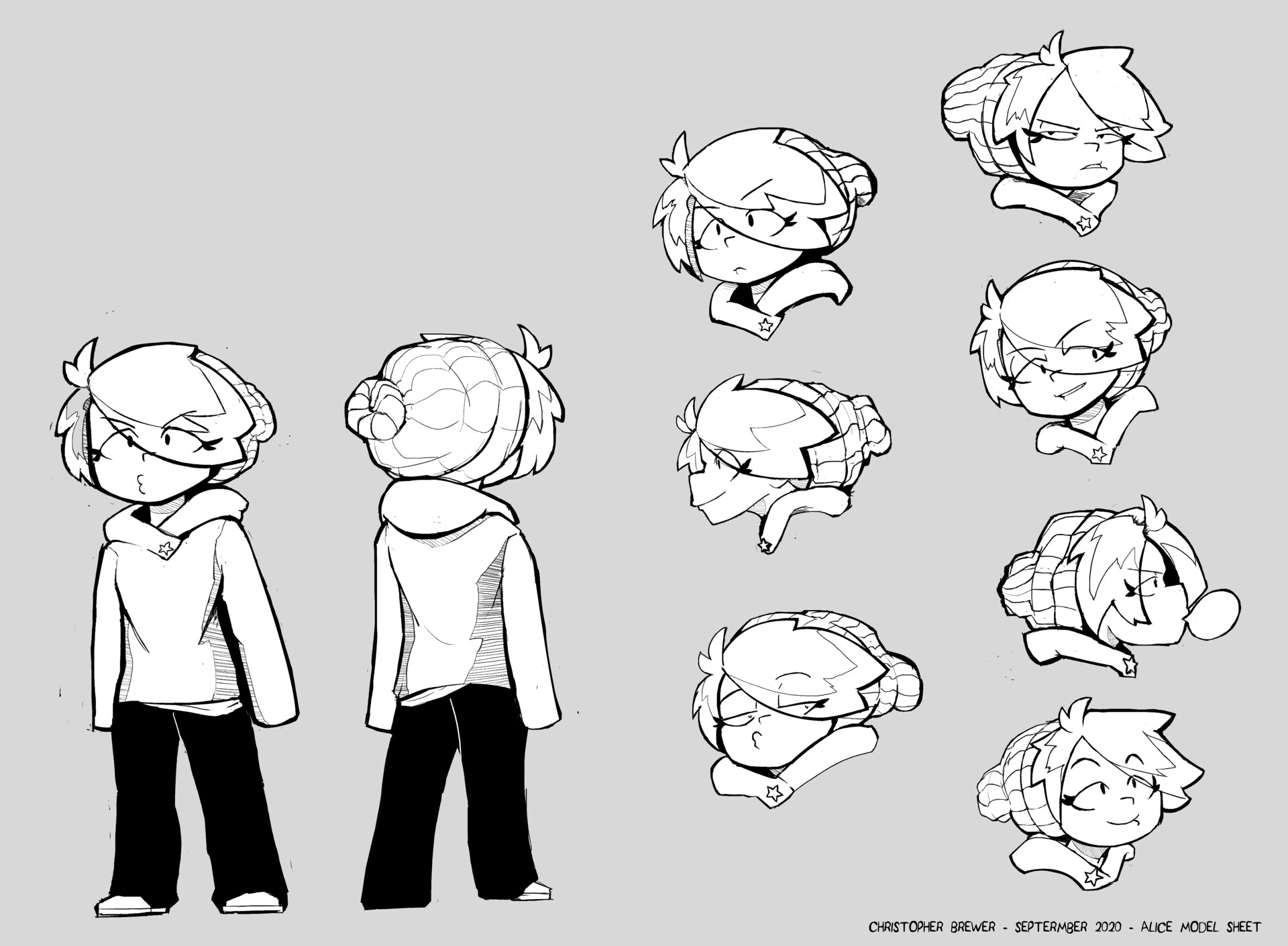 Christopher Brewer - Concept Art - PHAS Characters