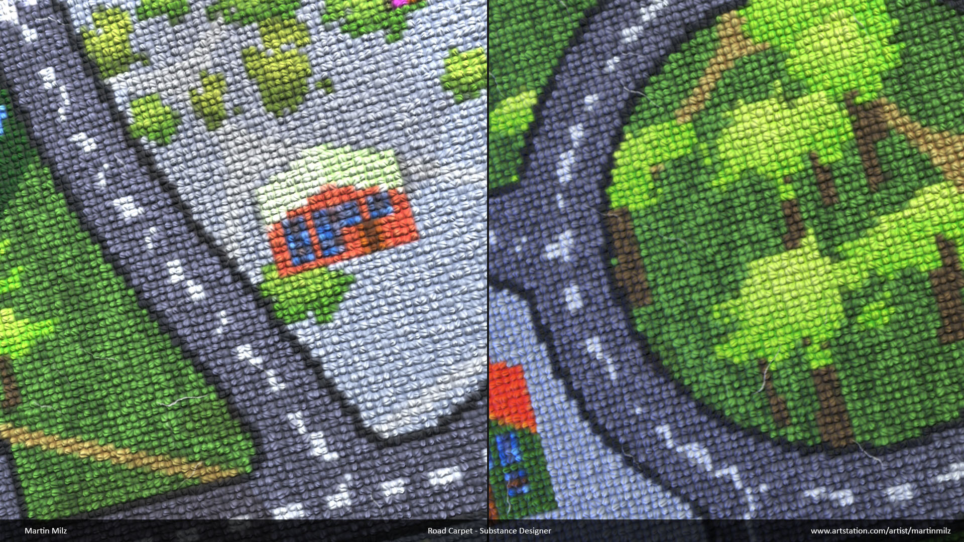 Martin Milz - Road Carpet - Substance Designer - Free Download