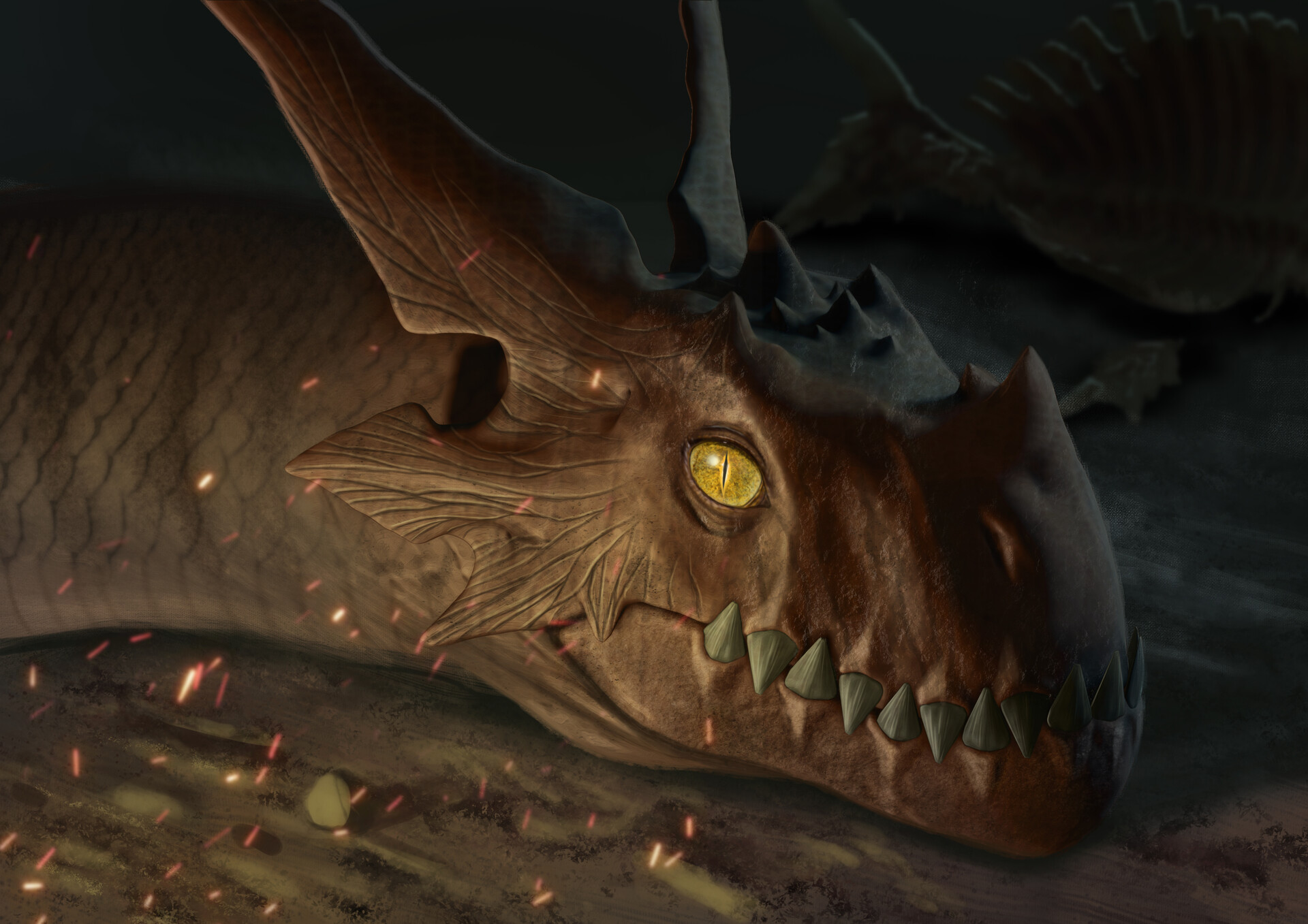 ArtStation - creature head sculpt