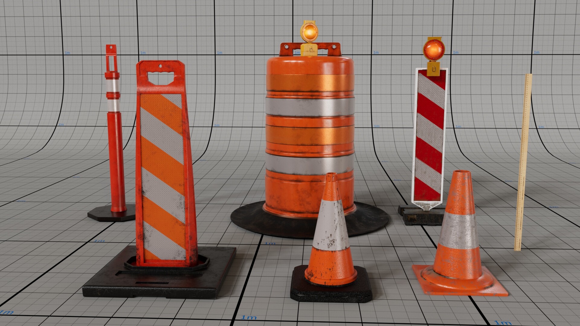 ArtStation - Traffic Cones Props pack vol 1